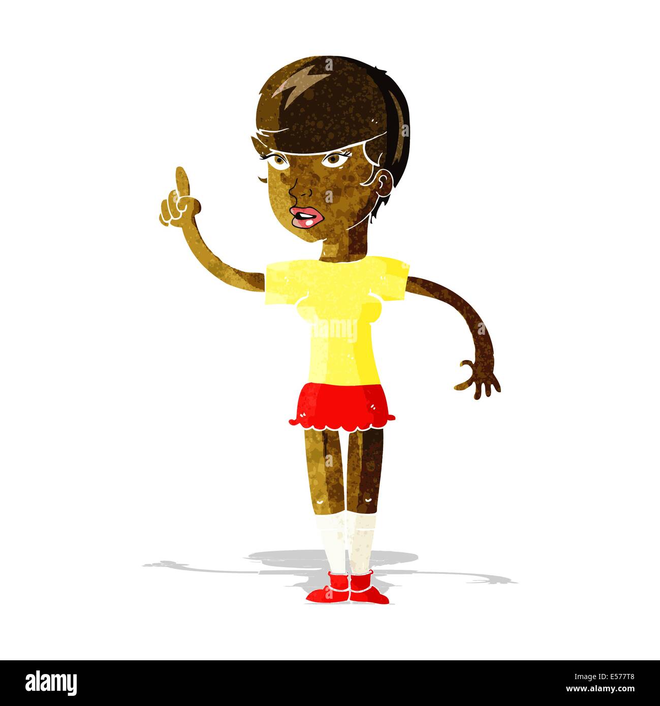 cartoon woman with idea Stock Vector Image & Art - Alamy