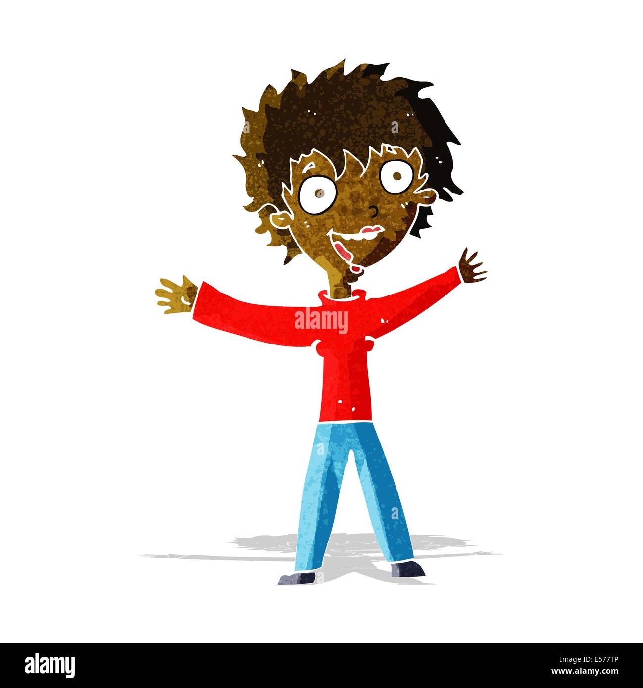 cartoon excited woman Stock Vector Image & Art - Alamy