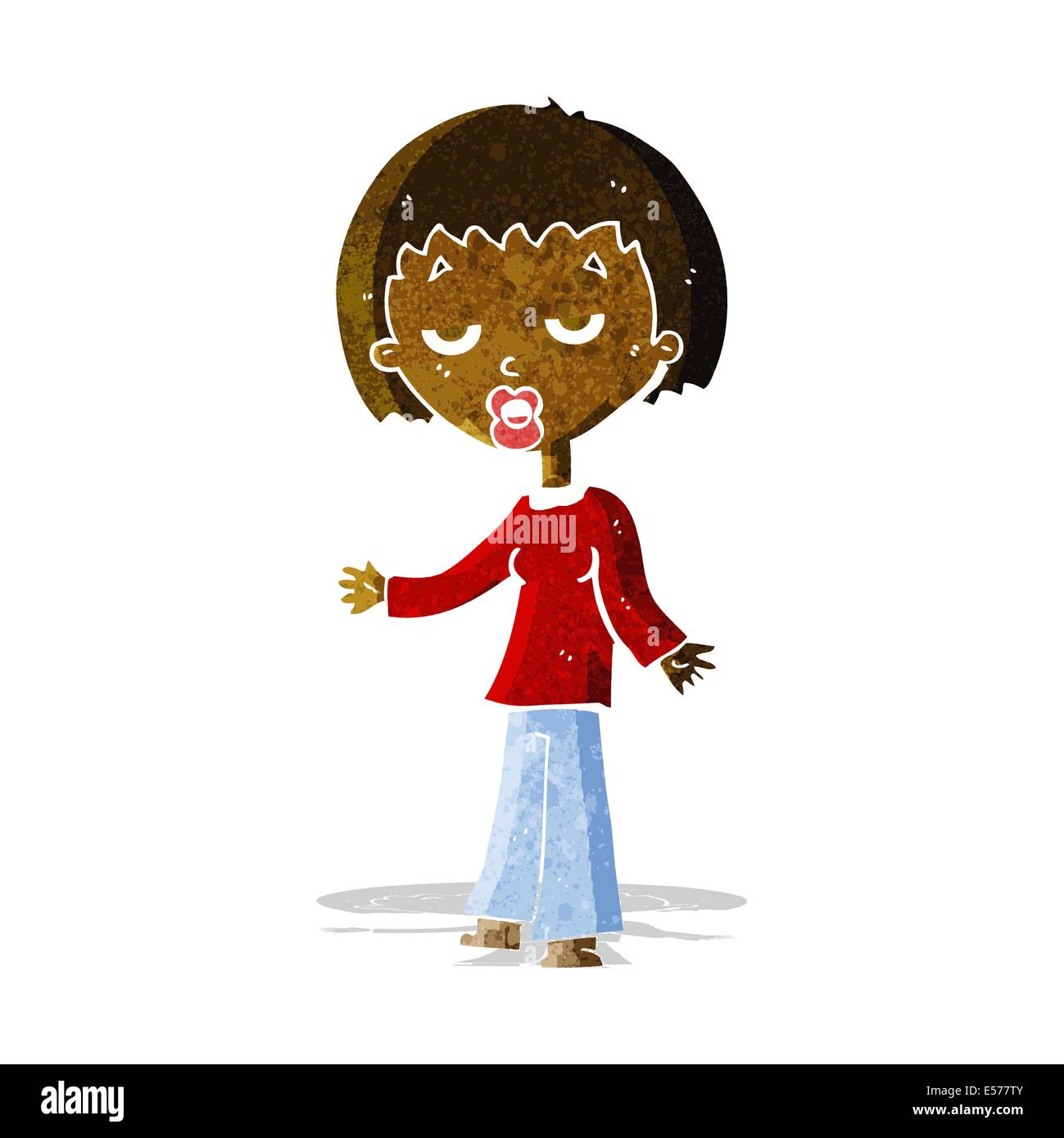 cartoon tired woman Stock Vector Image & Art - Alamy
