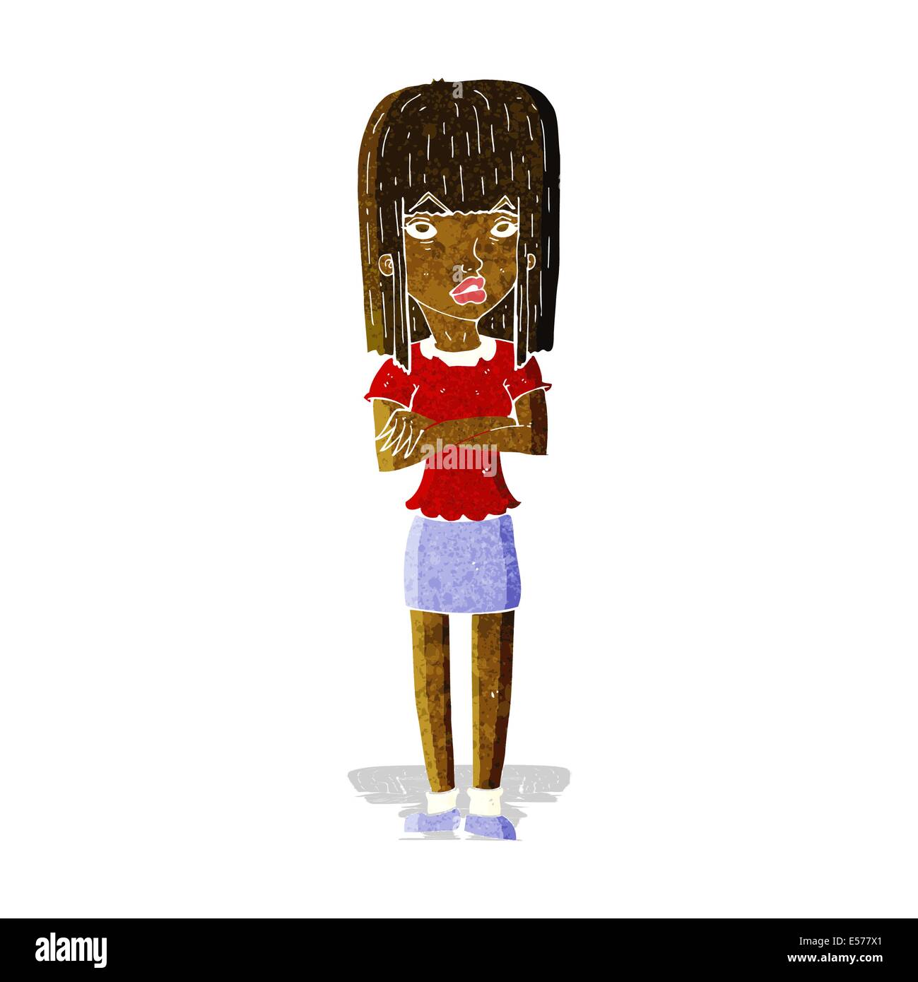 cartoon woman standing Stock Vector Image & Art - Alamy