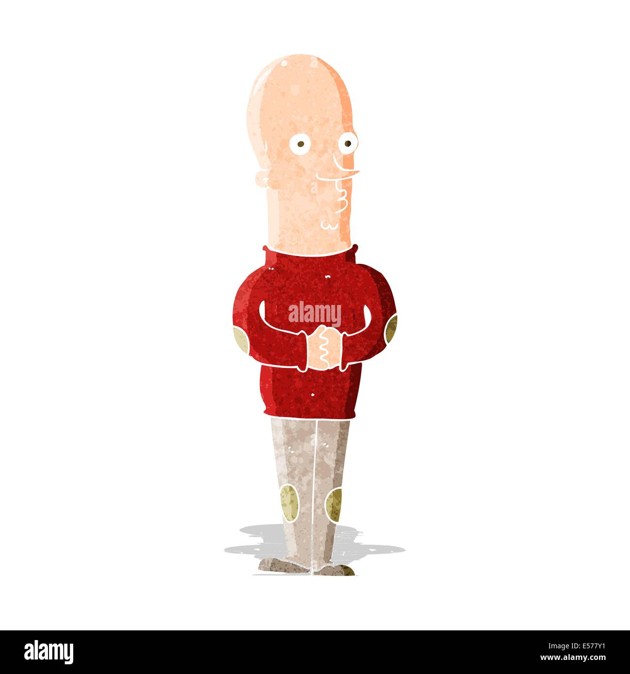 cartoon funny bald man Stock Vector Image & Art - Alamy
