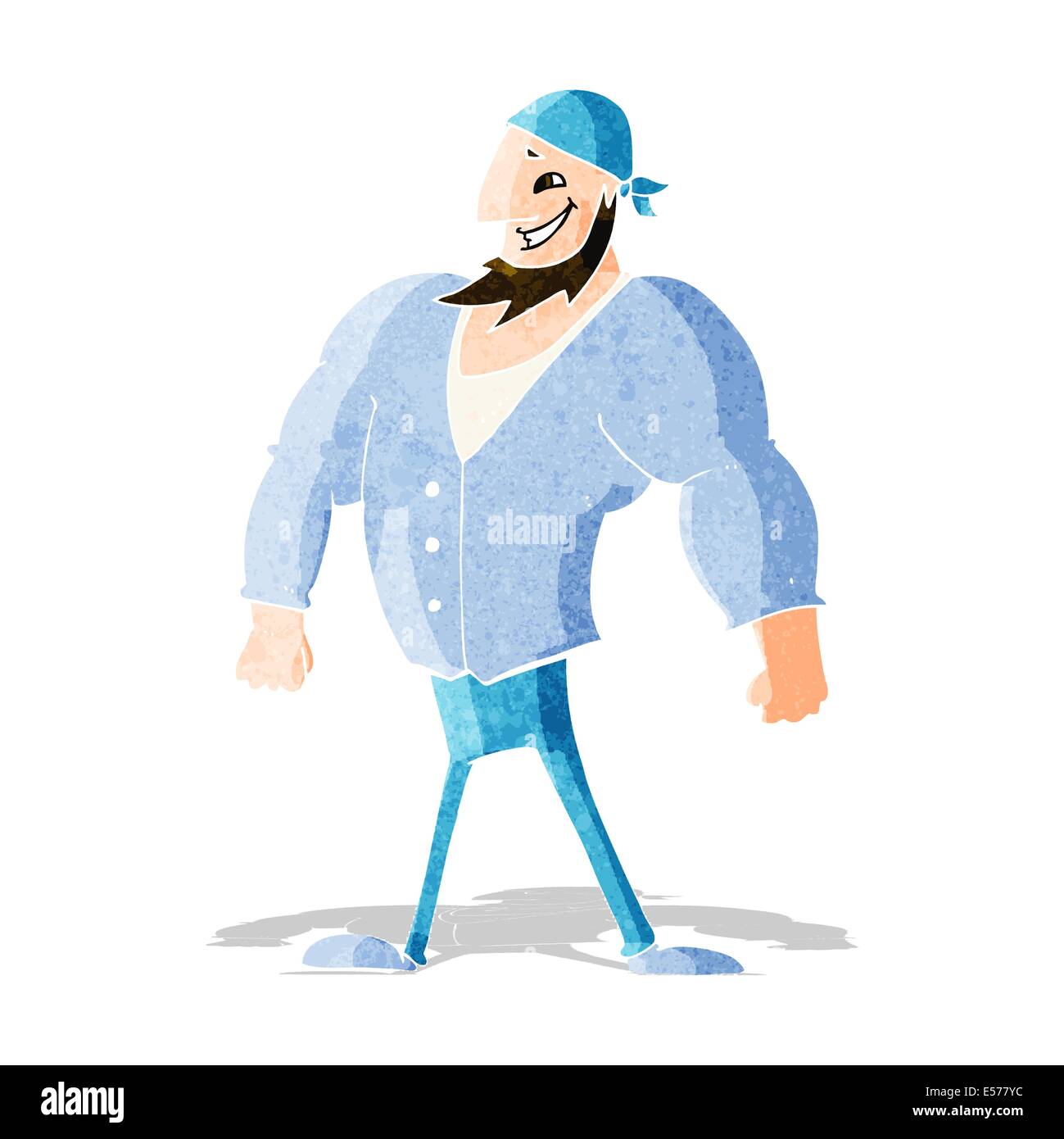 cartoon manly sailor man Stock Vector Image & Art - Alamy