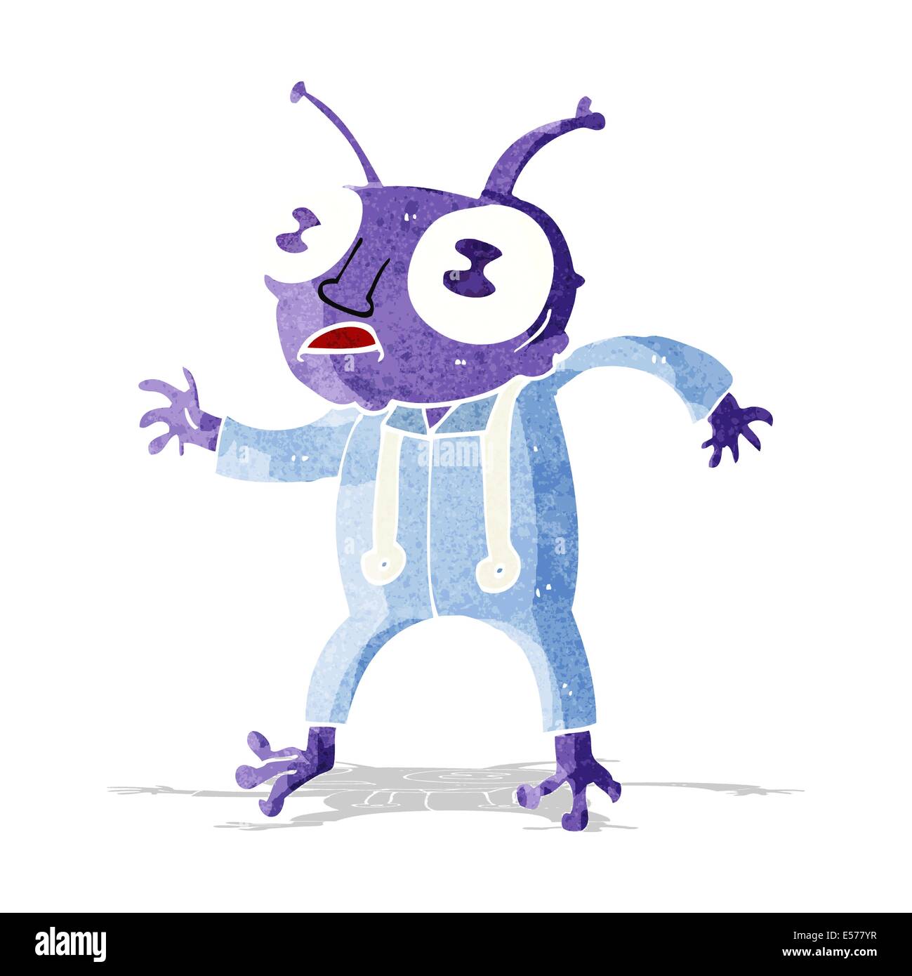 cartoon alien spaceman Stock Vector Image & Art - Alamy
