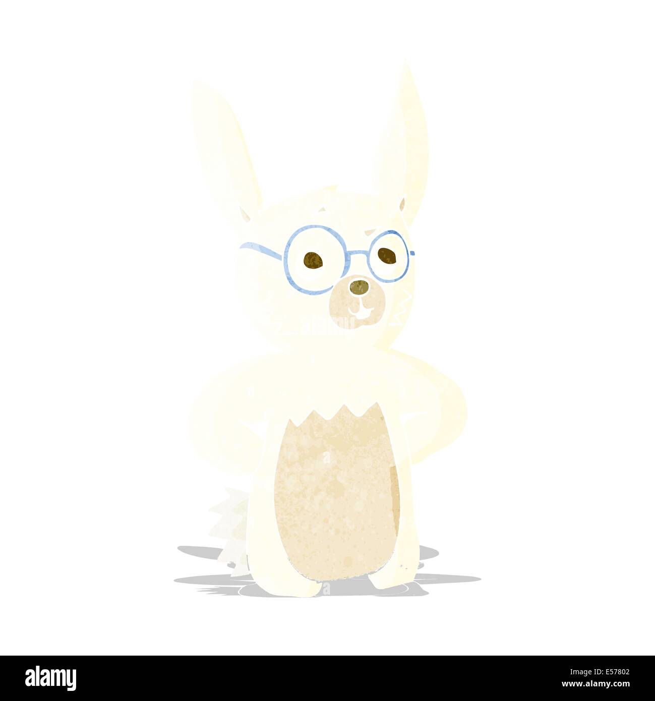 cartoon rabbit wearing spectacles Stock Vector Image & Art - Alamy
