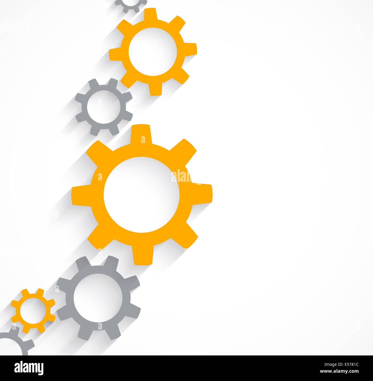 Background with gears Stock Photo - Alamy