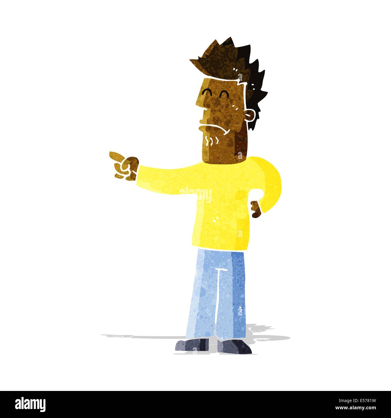 cartoon man pointing Stock Vector Image & Art - Alamy