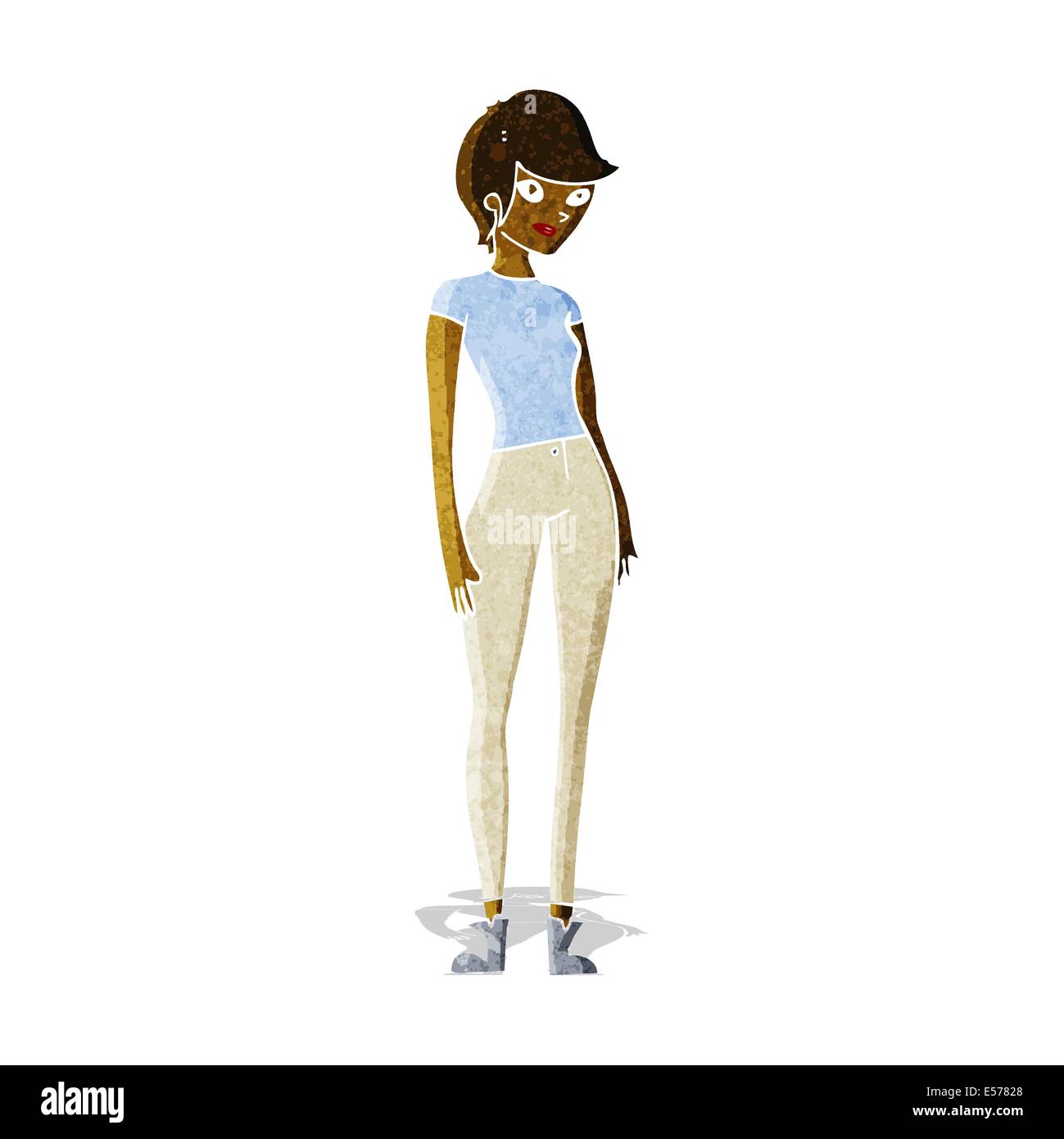 cartoon modern attractive woman Stock Vector Image & Art - Alamy