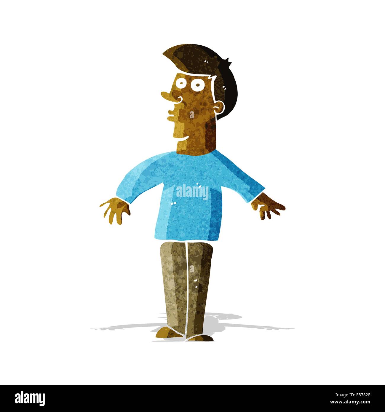cartoon surprised man Stock Vector Image & Art - Alamy