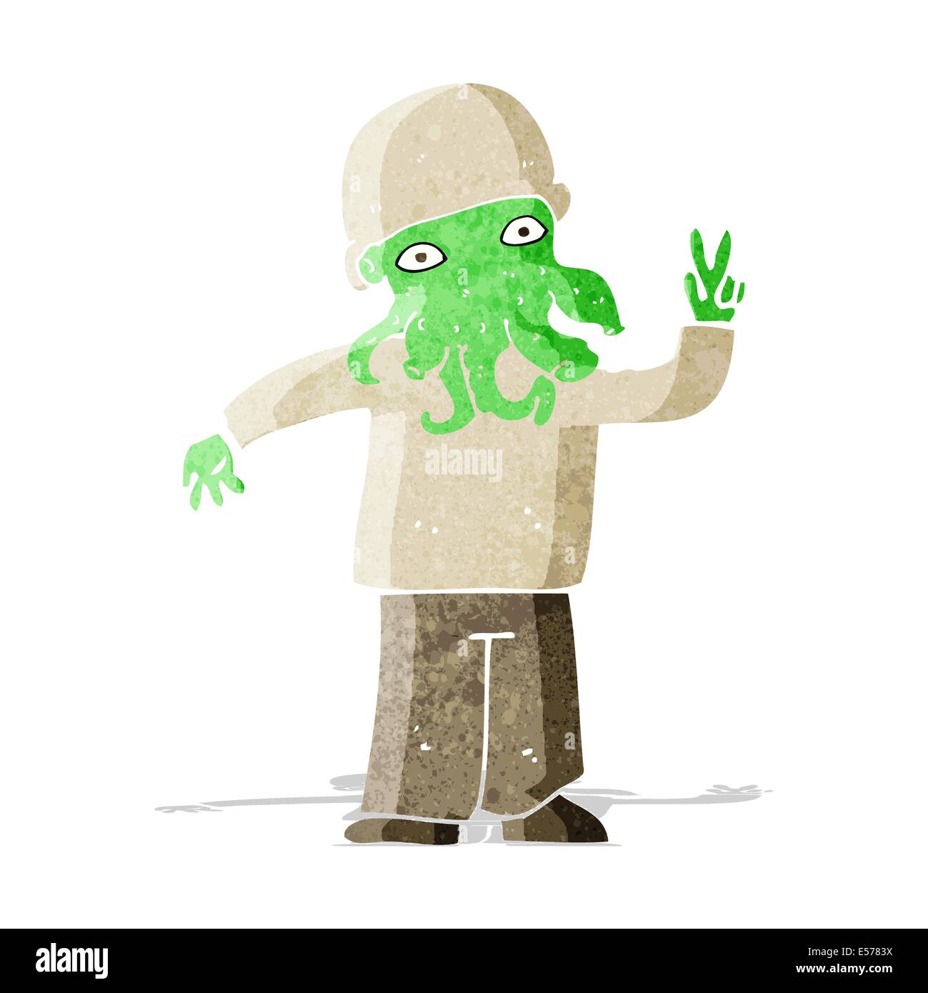 cartoon cool alien Stock Vector Image & Art - Alamy