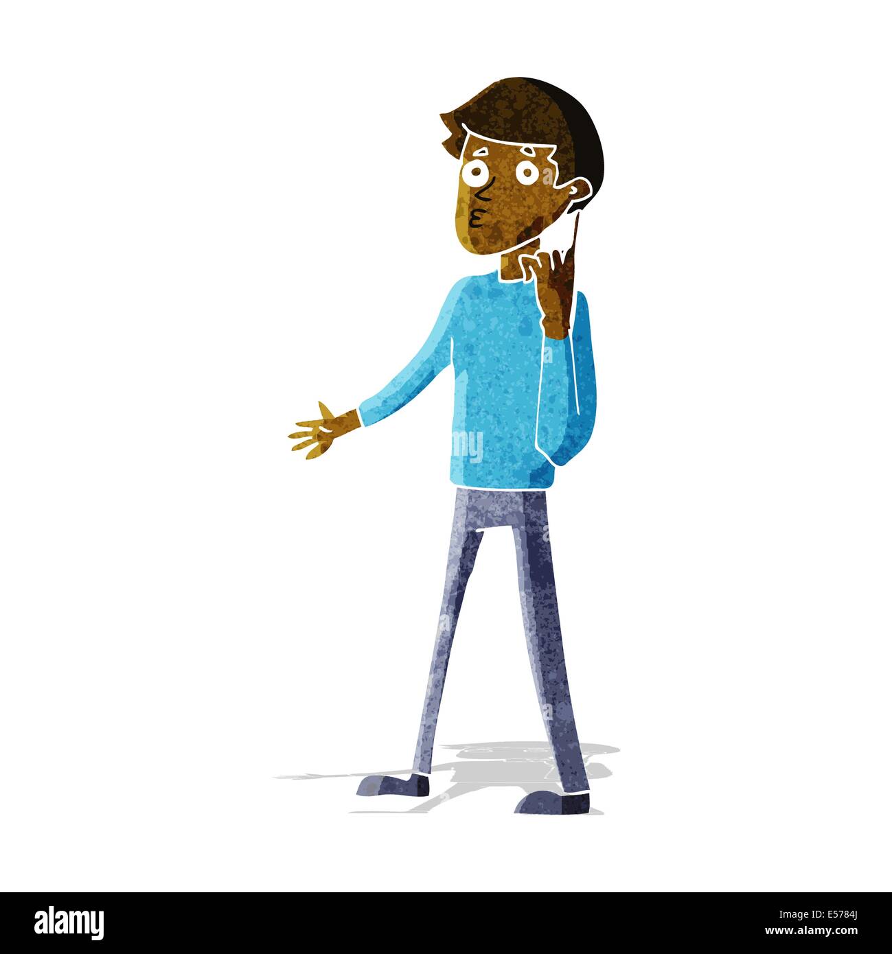 cartoon man asking question Stock Vector Image & Art - Alamy