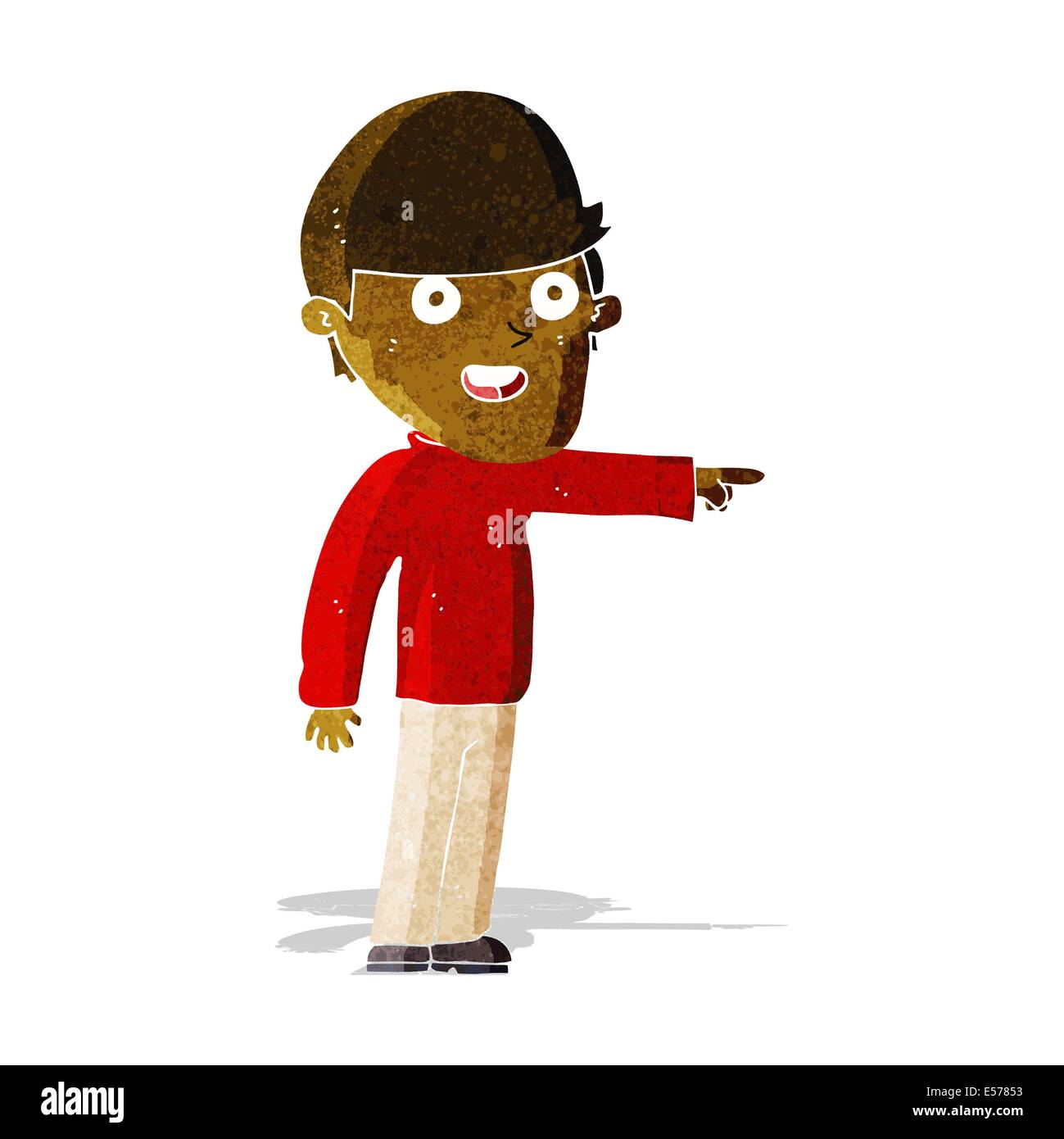 cartoon pointing man Stock Vector Image & Art - Alamy