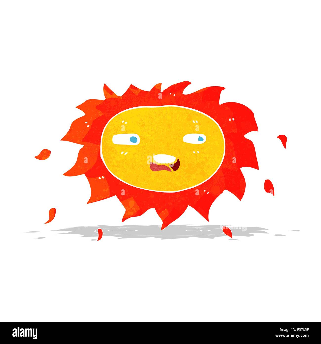 cartoon sad sun Stock Vector Image & Art - Alamy