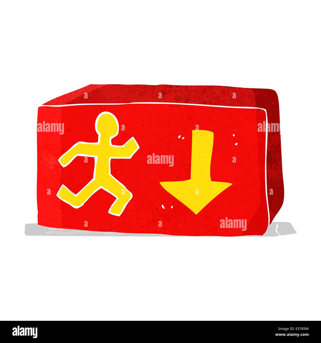 cartoon exit sign Stock Vector Image & Art - Alamy