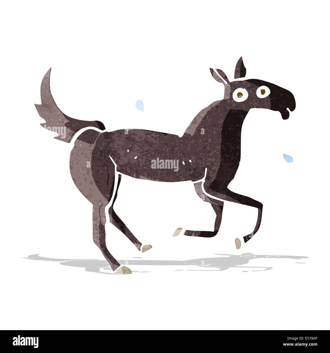 cartoon horse sweating Stock Vector Image & Art - Alamy