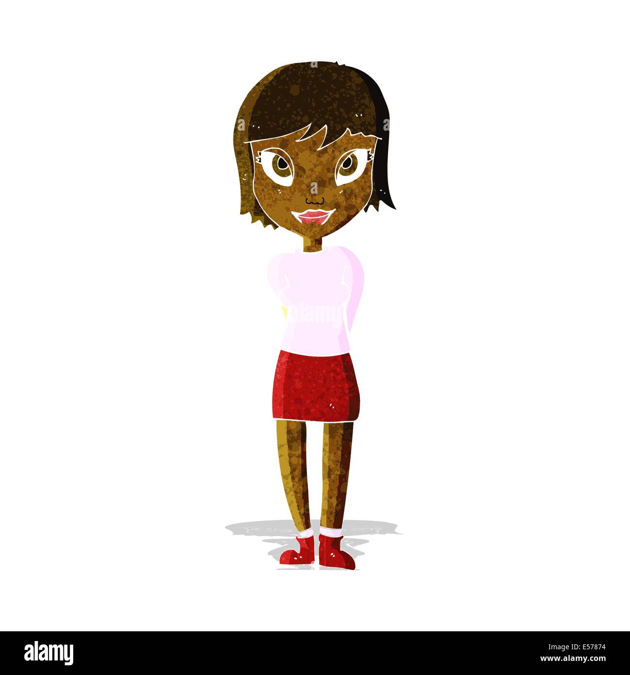 cartoon pretty girl Stock Vector Image & Art - Alamy