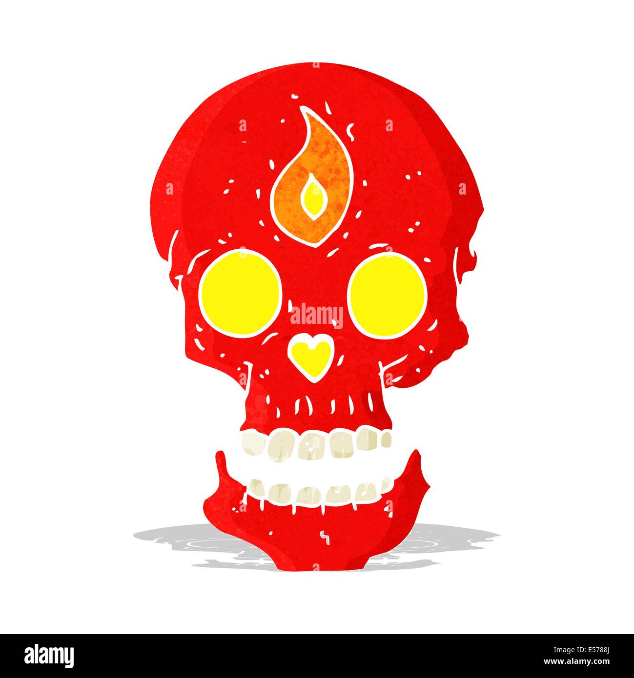 cartoon mystic skull Stock Vector Image & Art - Alamy