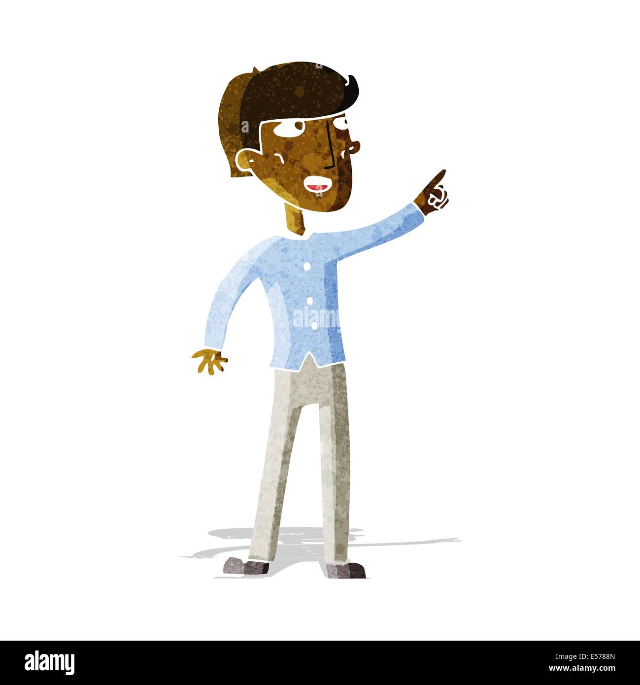 cartoon man pointing the way Stock Vector Image & Art - Alamy