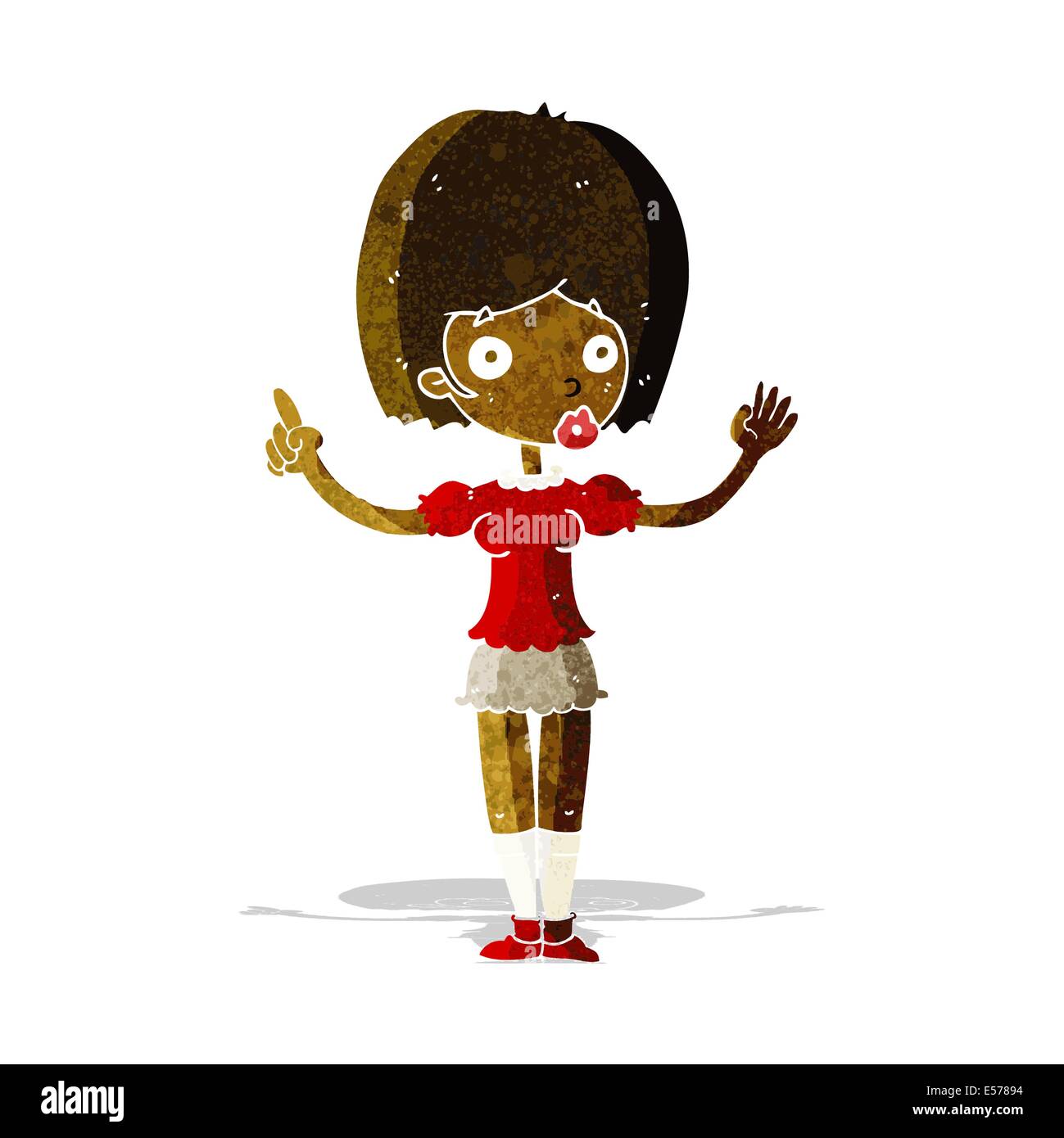 cartoon woman explaining her point Stock Vector Image & Art - Alamy