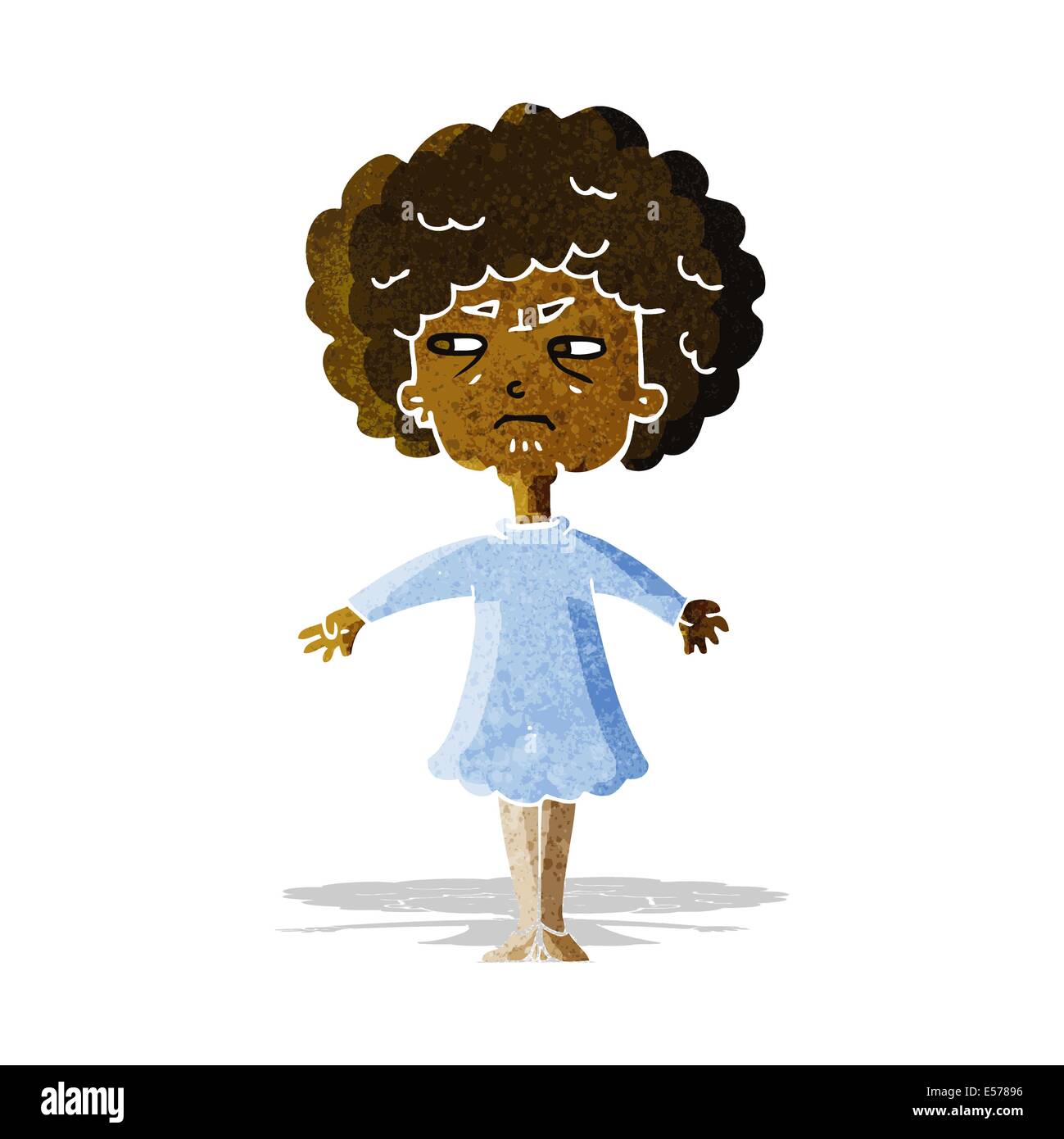 cartoon bitter old woman Stock Vector Image & Art - Alamy