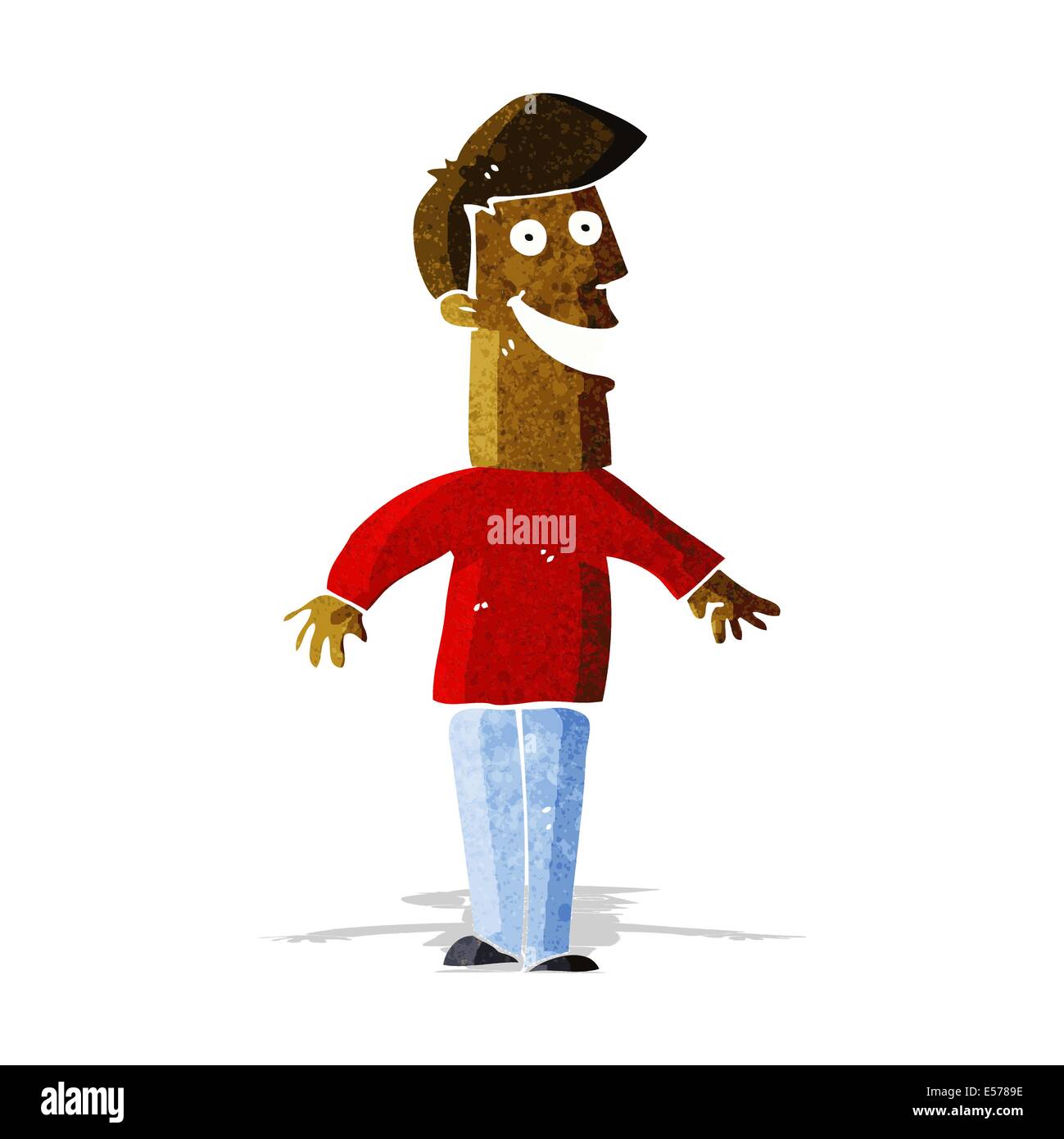 Cartoon grinning man hi-res stock photography and images - Alamy