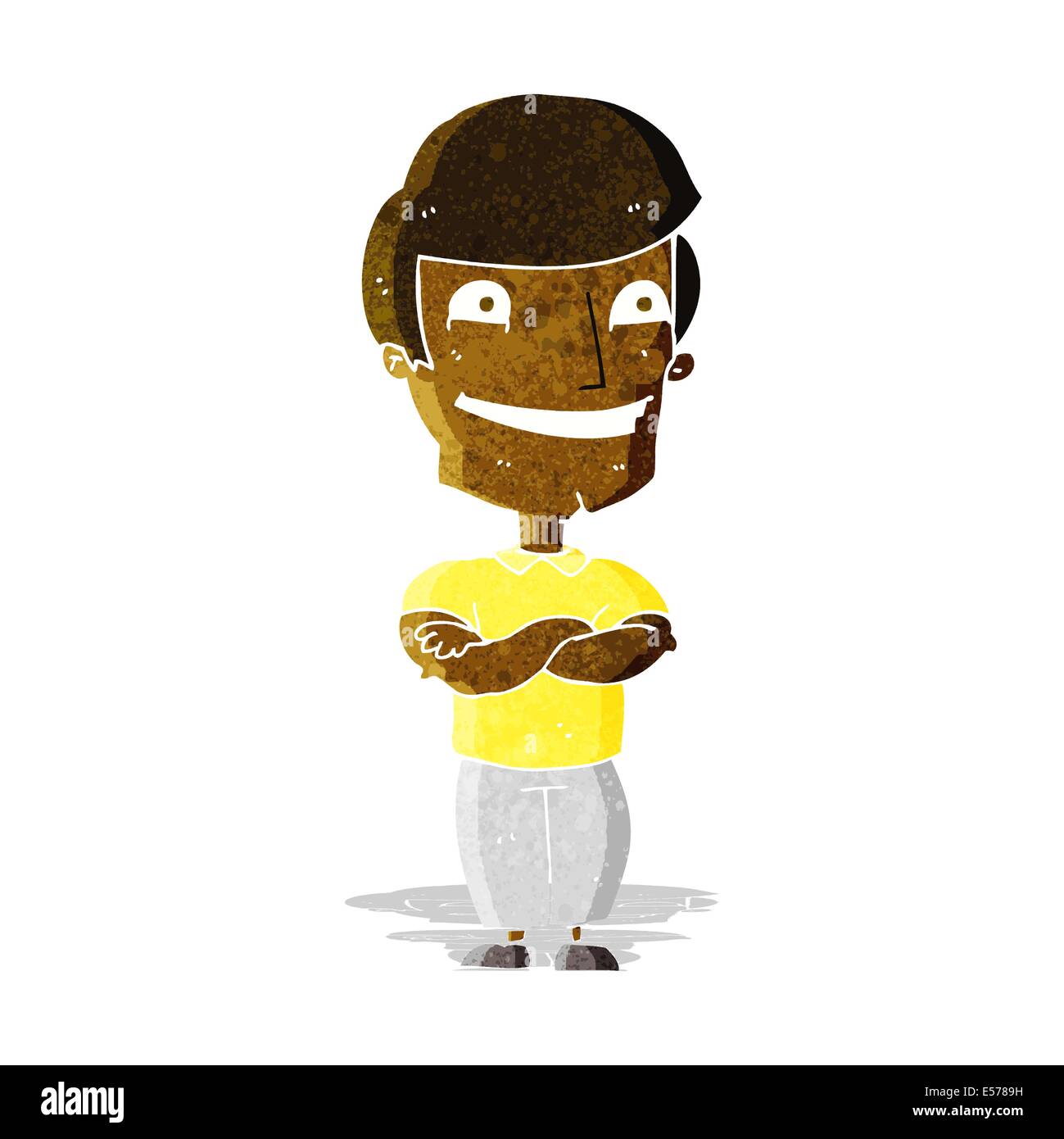 cartoon grinning man Stock Vector Image & Art - Alamy