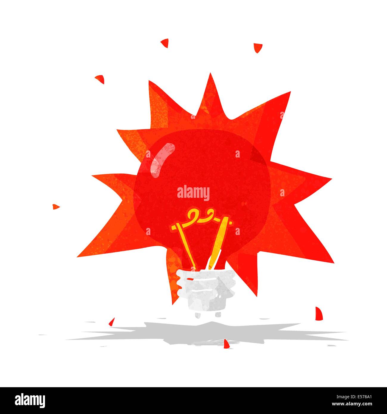 Bulb cartoon retro character hi-res stock photography and images - Alamy