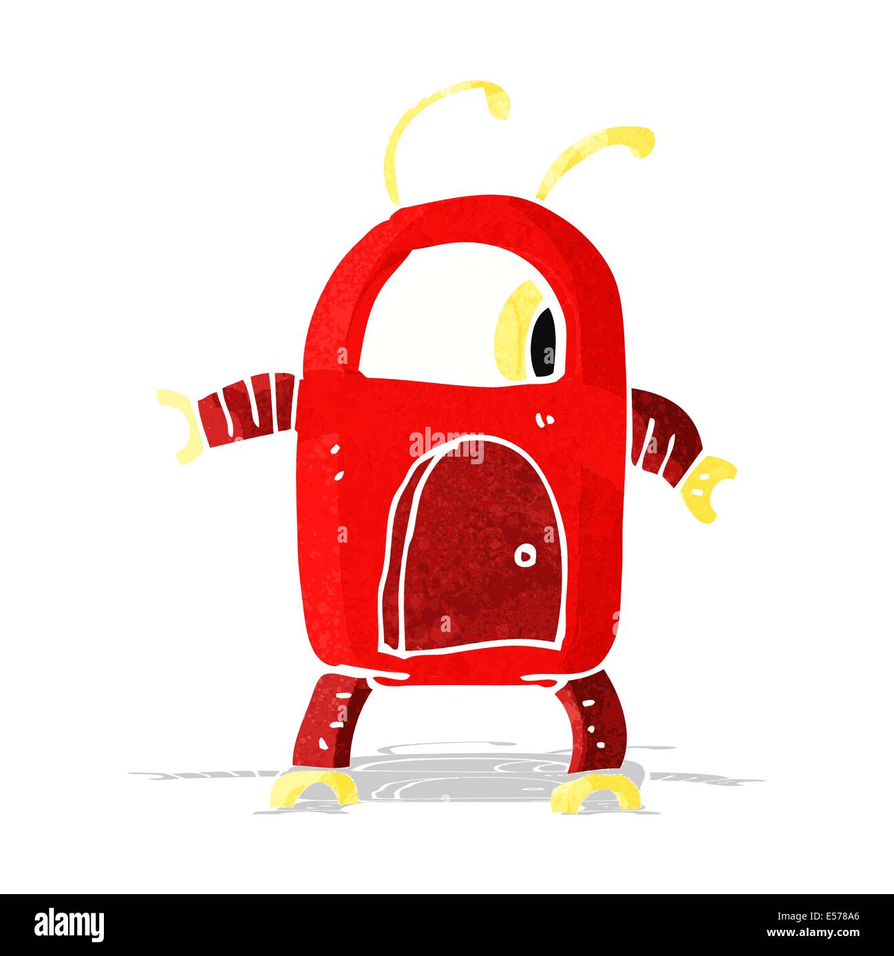 cartoon alien robot Stock Vector Image & Art - Alamy