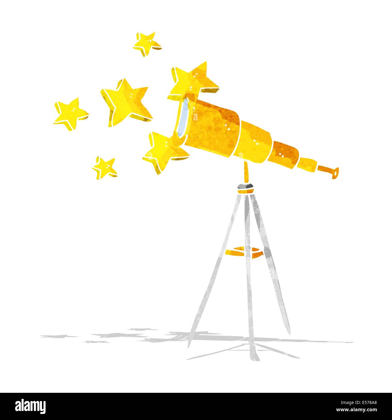 Cartoon telescope Cut Out Stock Images & Pictures - Alamy