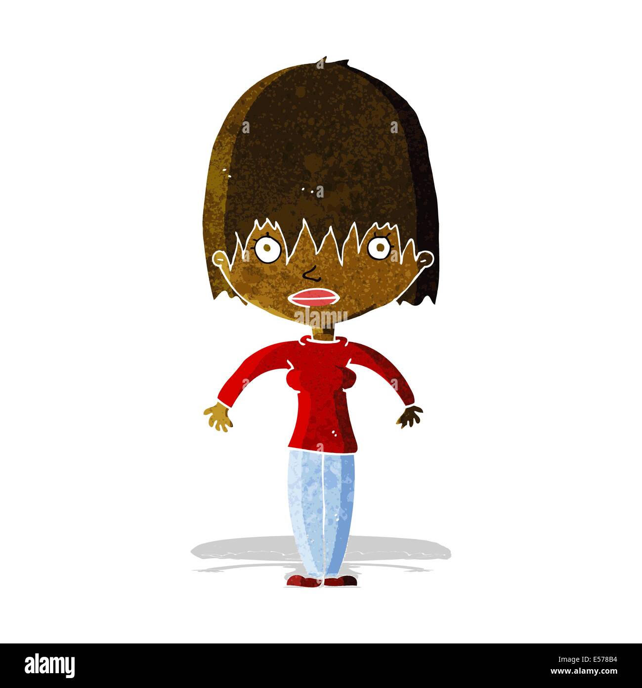 cartoon woman staring Stock Vector Image & Art - Alamy