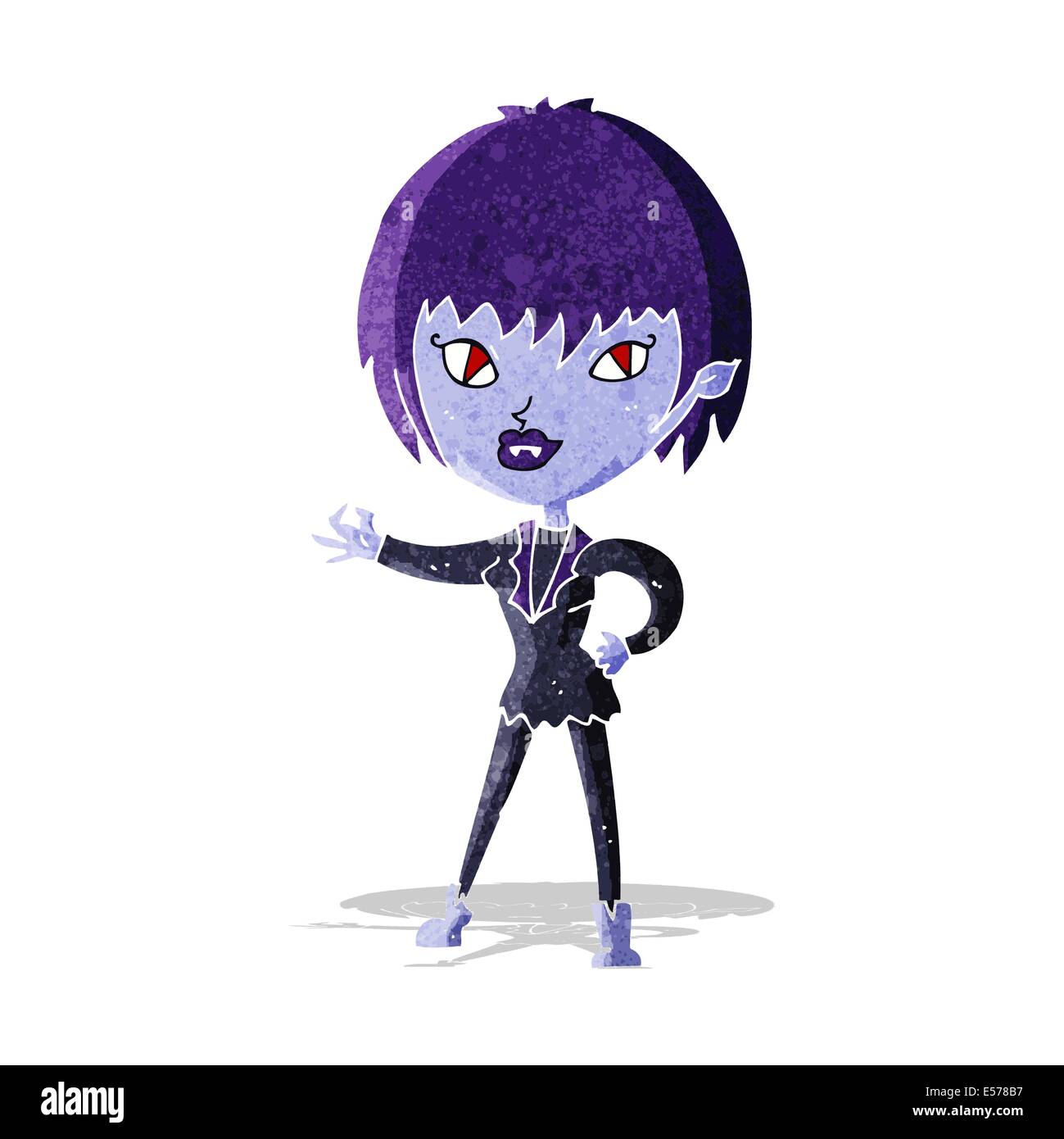 cartoon vampire girl Stock Vector Image & Art - Alamy