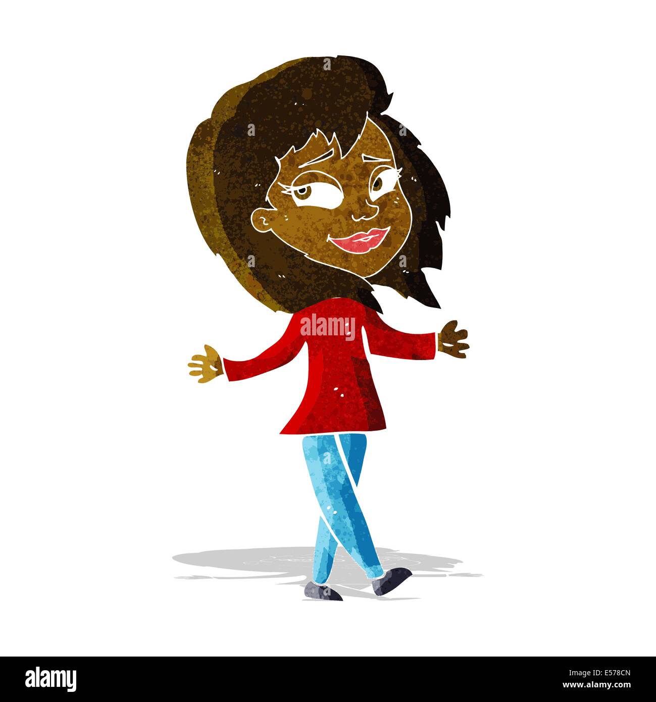 stress free woman cartoon Stock Vector Image & Art - Alamy