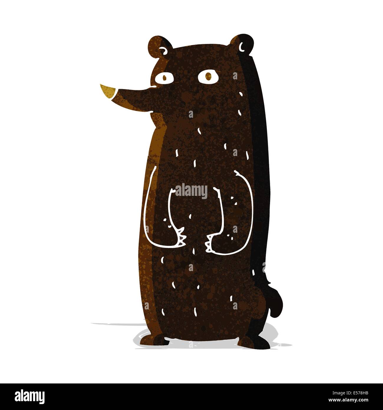 funny cartoon black bear Stock Vector Image & Art - Alamy