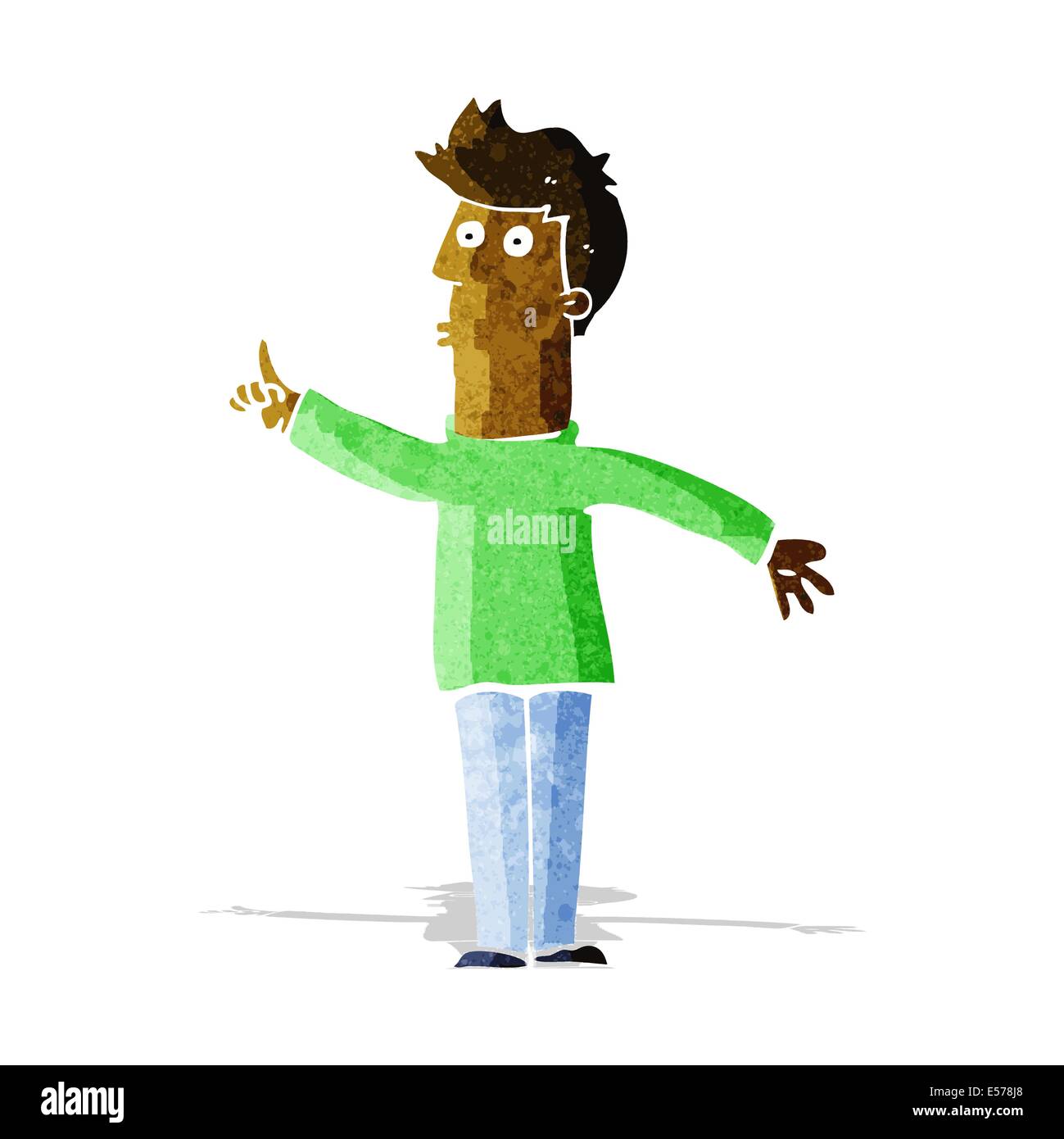 cartoon man advising caution Stock Vector Image & Art - Alamy