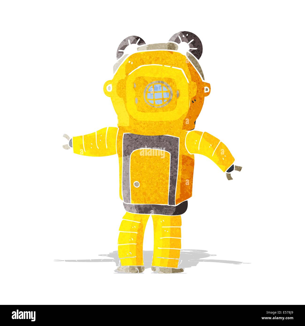 Cartoon deep sea diver Cut Out Stock Images & Pictures - Alamy