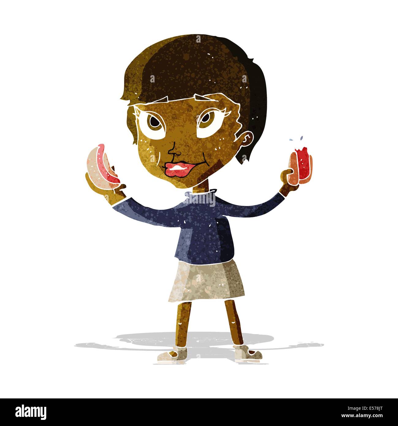 Cartoon character hot dogs Stock Vector Images - Alamy