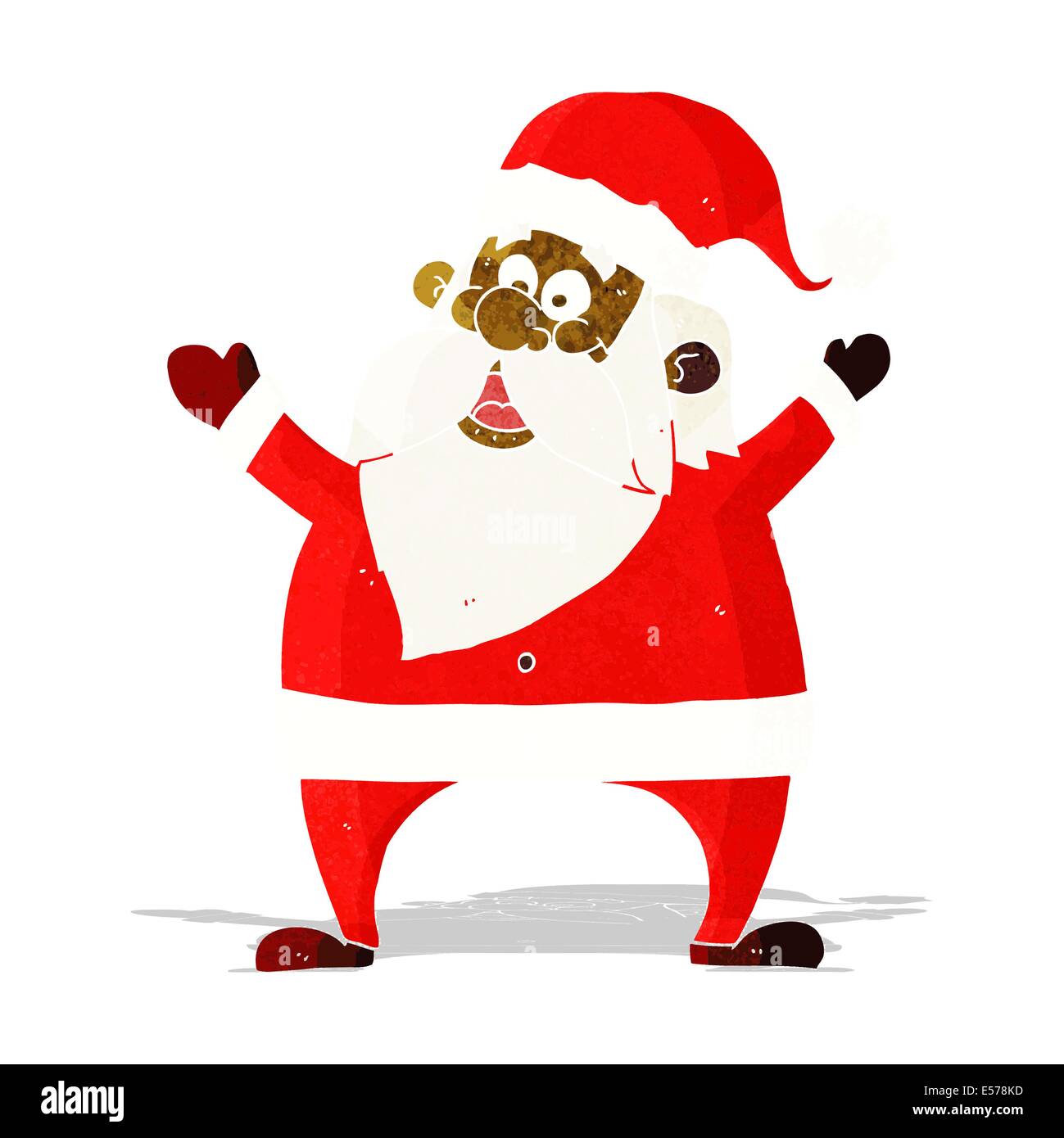 jolly santa cartoon Stock Vector Image & Art - Alamy