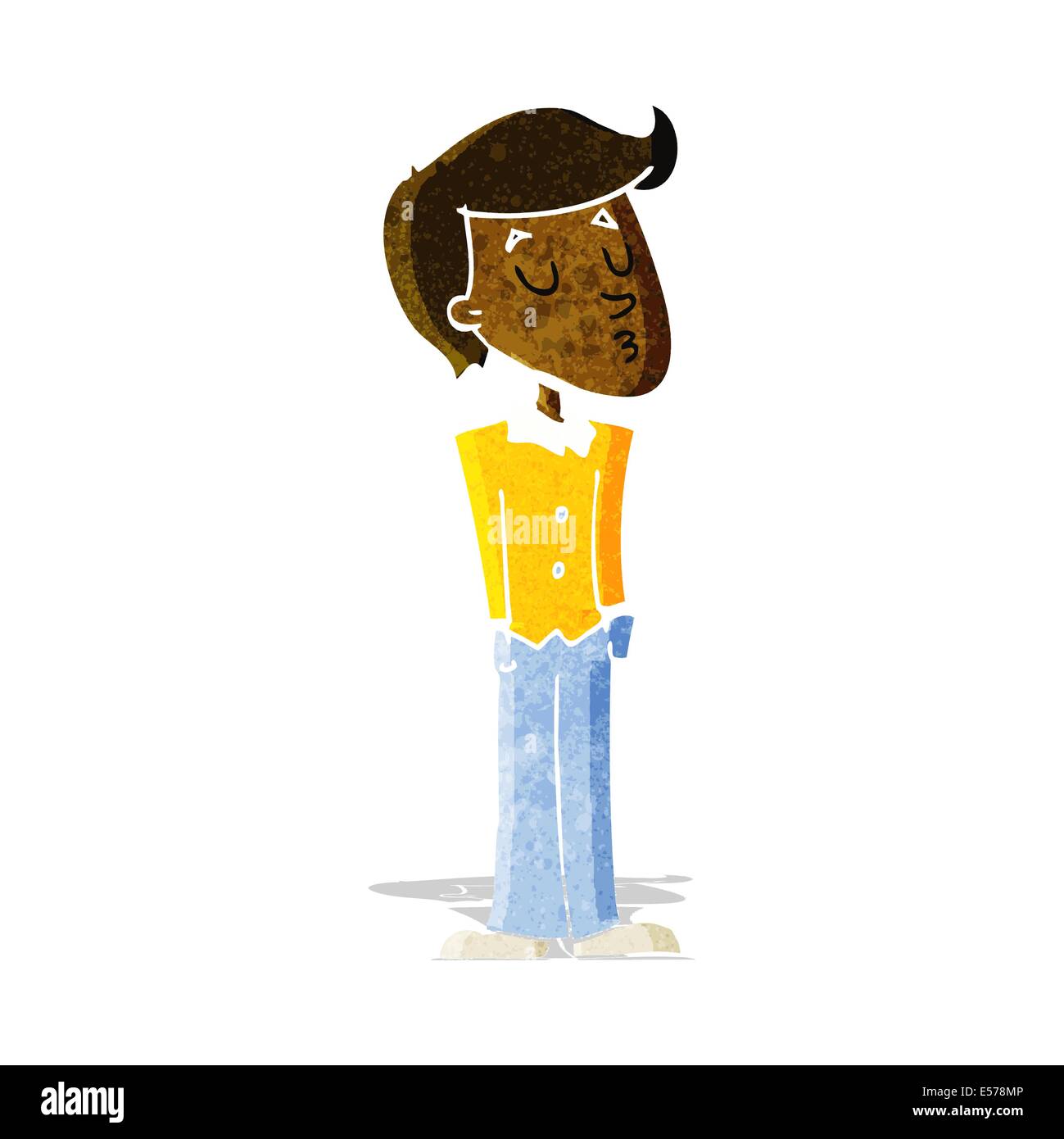 cartoon calm man Stock Vector Image & Art - Alamy