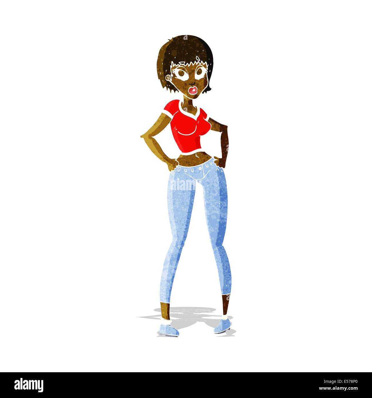 cartoon pretty woman Stock Vector Image & Art - Alamy