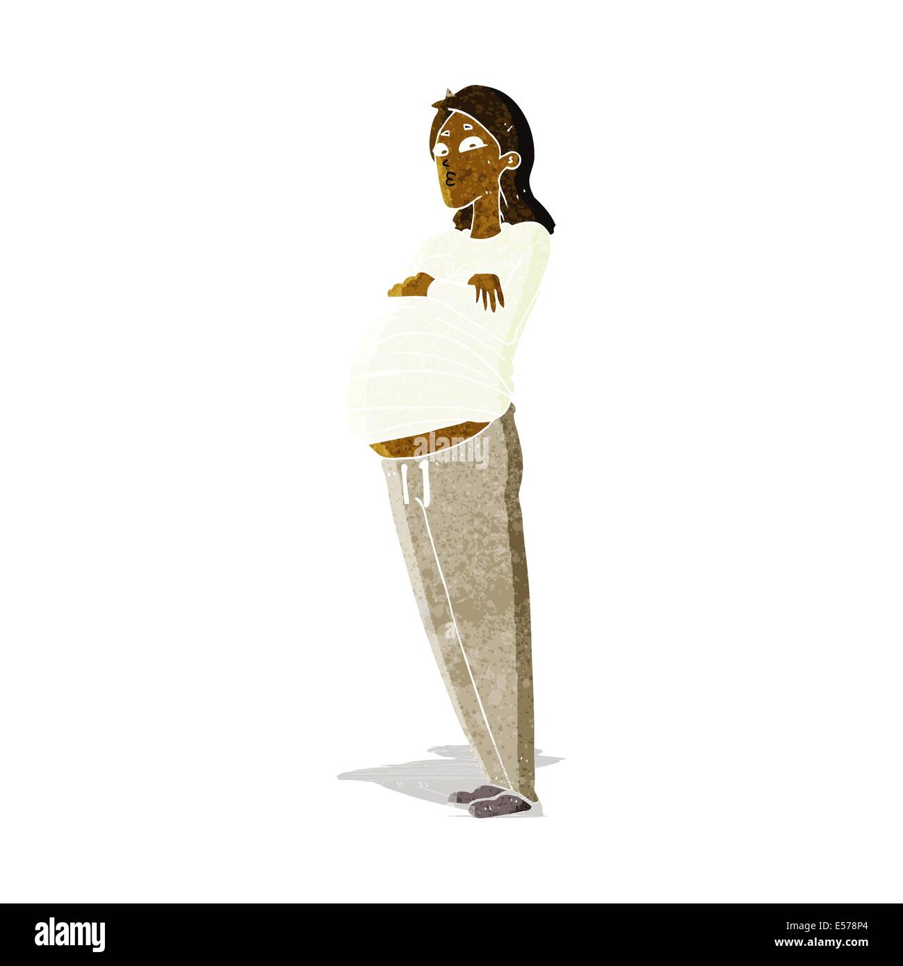 cartoon pregnant woman Stock Vector Image & Art - Alamy