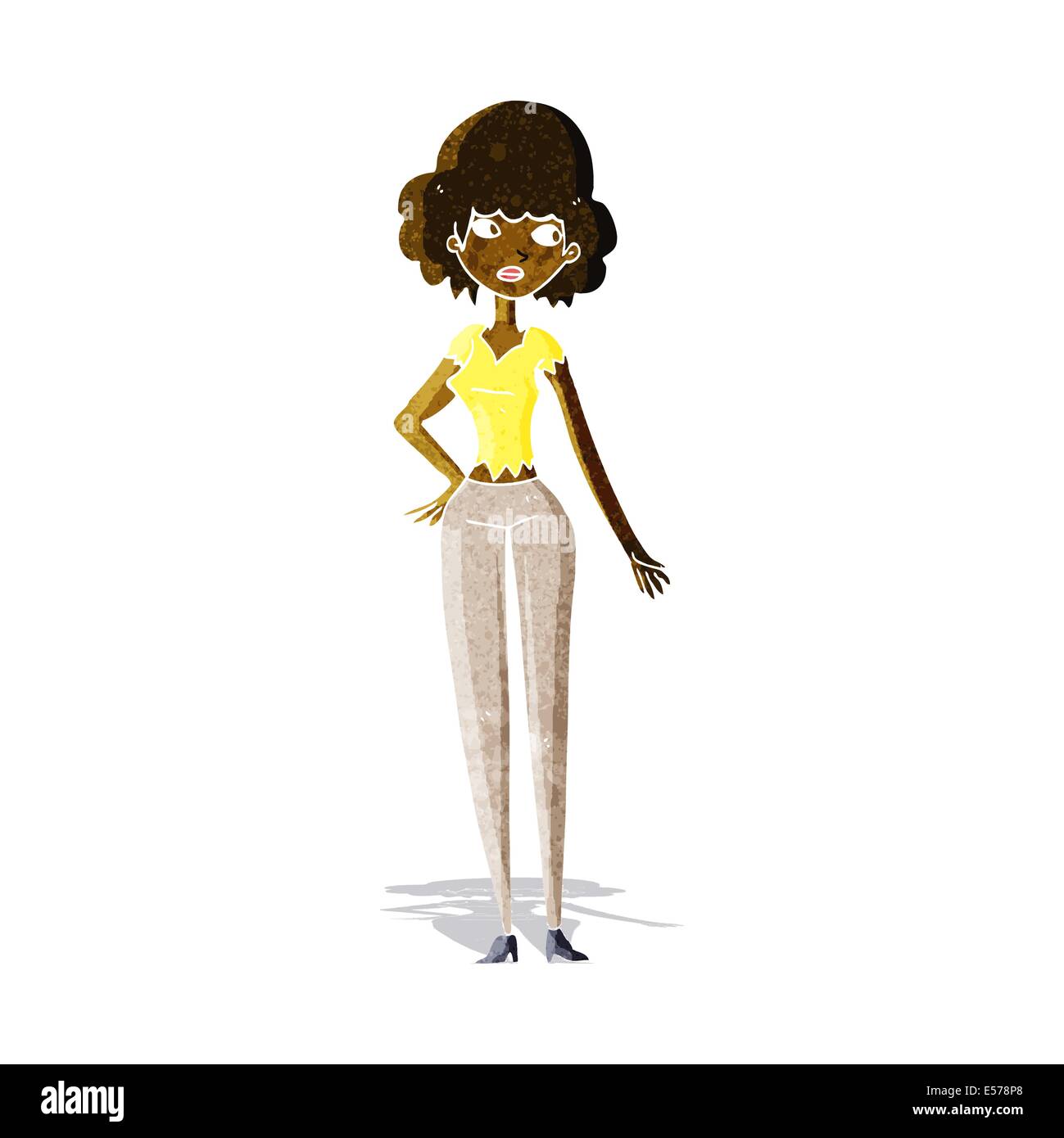 cartoon pretty woman Stock Vector Image & Art - Alamy