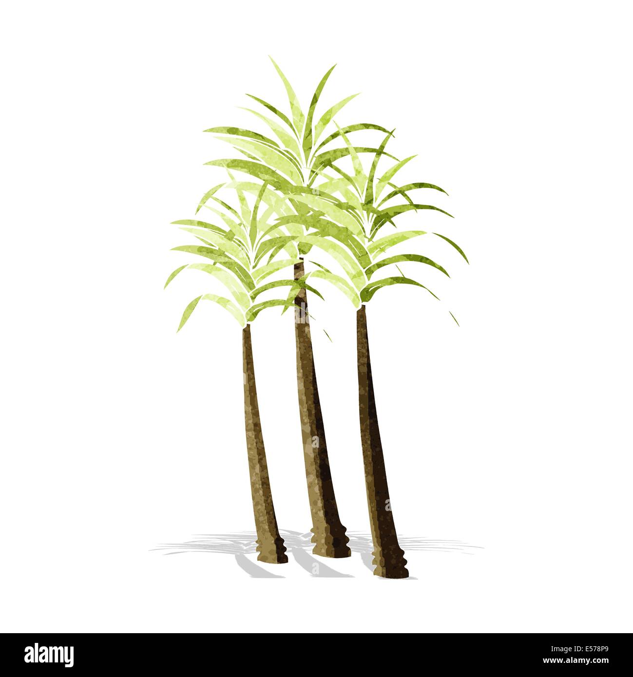 cartoon palm tree Stock Vector Image & Art - Alamy