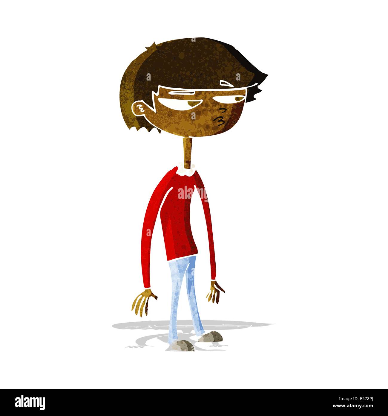 cartoon suspicious boy Stock Vector Image & Art - Alamy