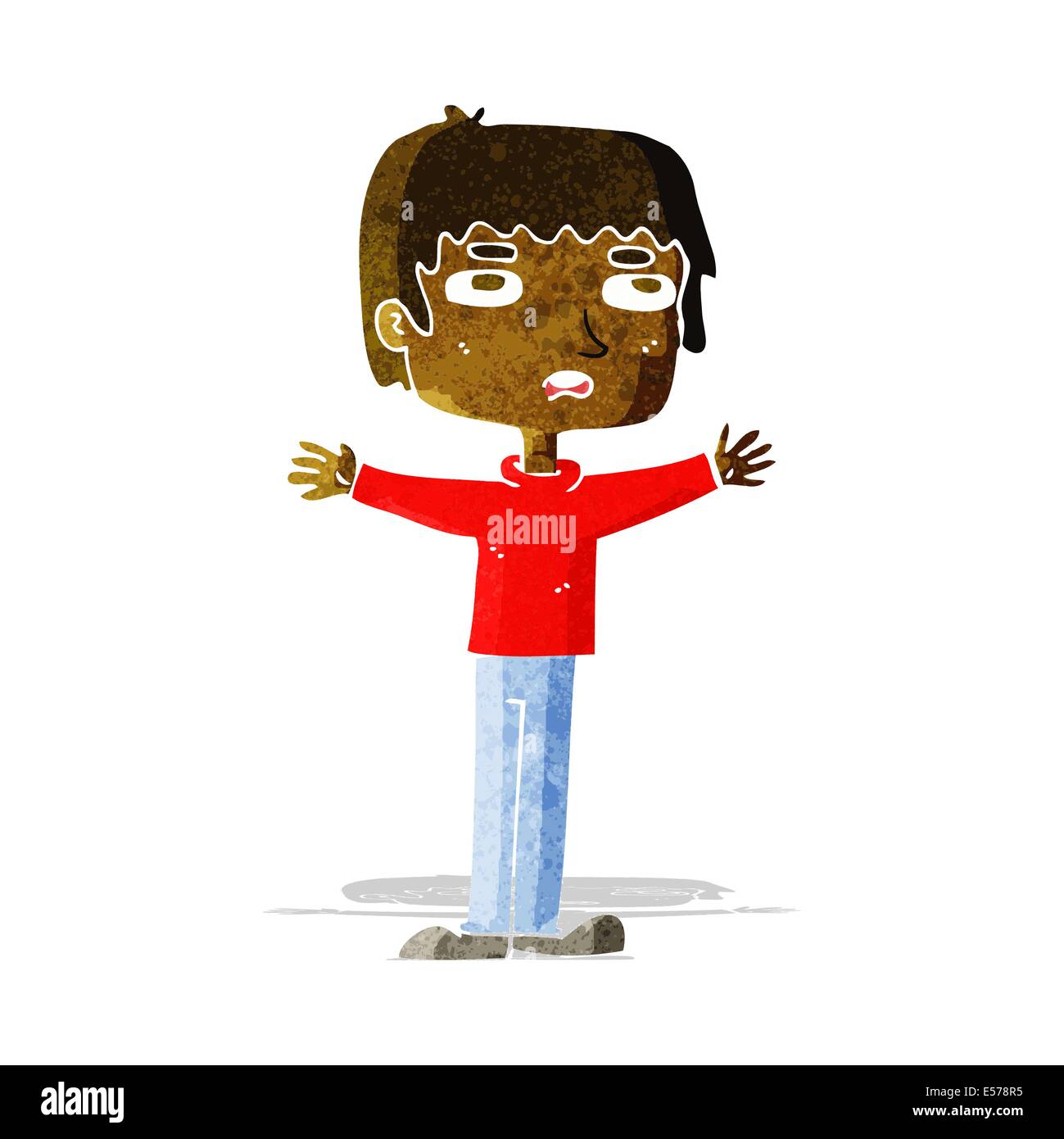 cartoon nervous man Stock Vector Image & Art - Alamy