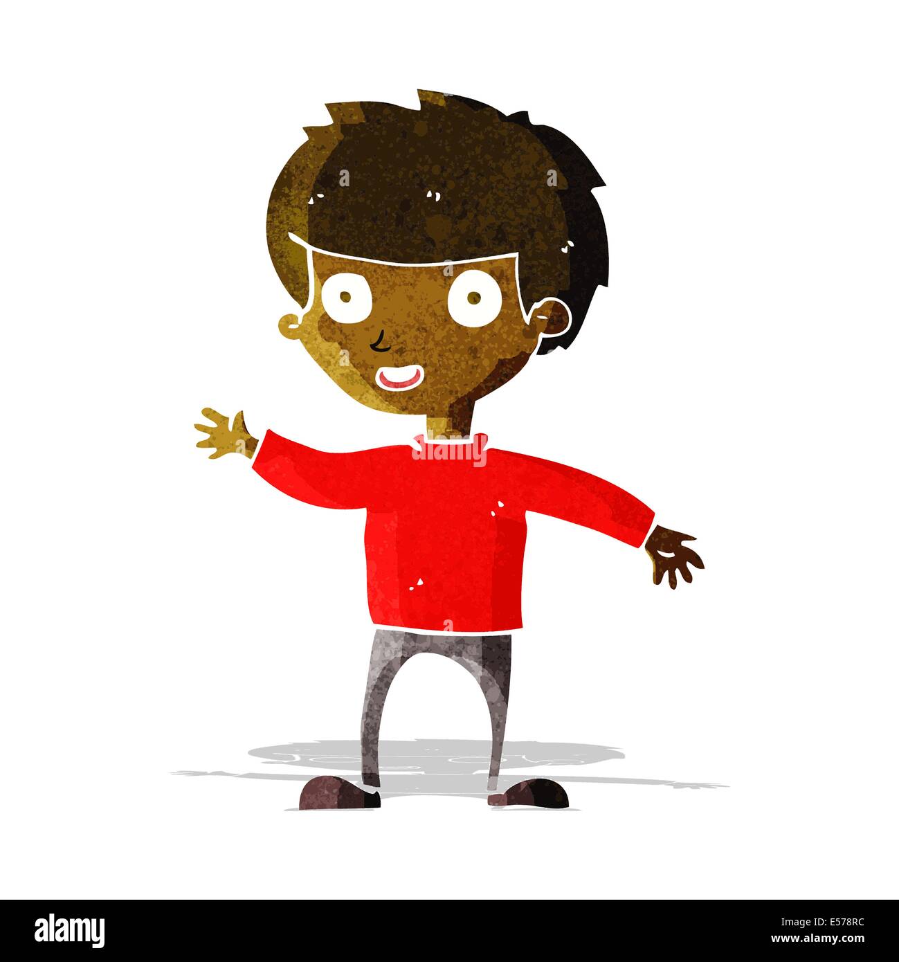 cartoon happy boy Stock Vector Image & Art - Alamy