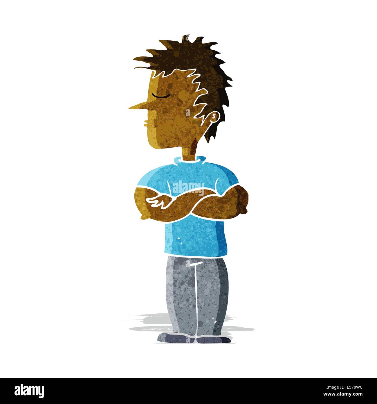 cartoon man refusing to listen Stock Vector Image & Art - Alamy