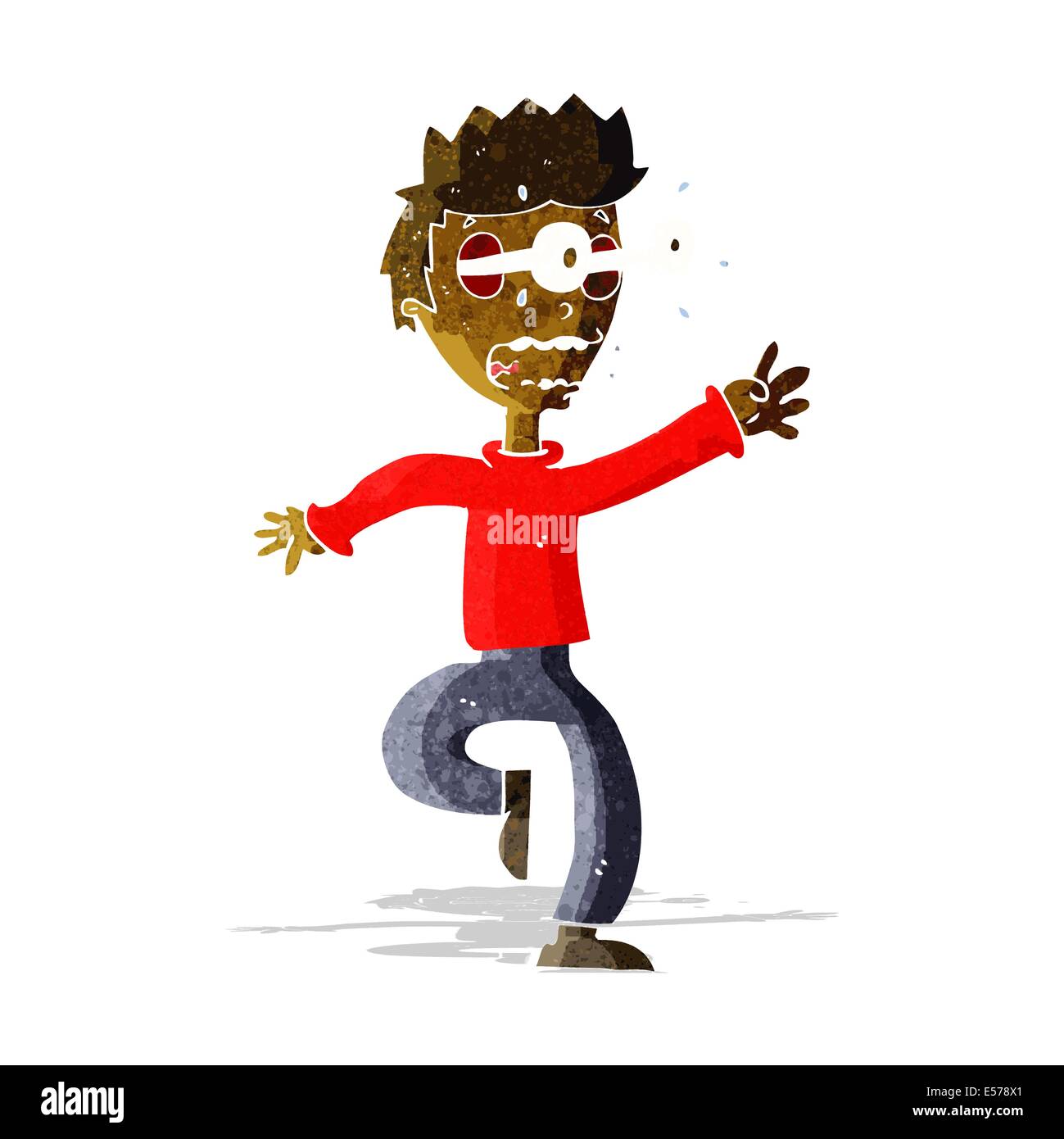 cartoon terrified man with eyes popping out Stock Vector Image & Art ...