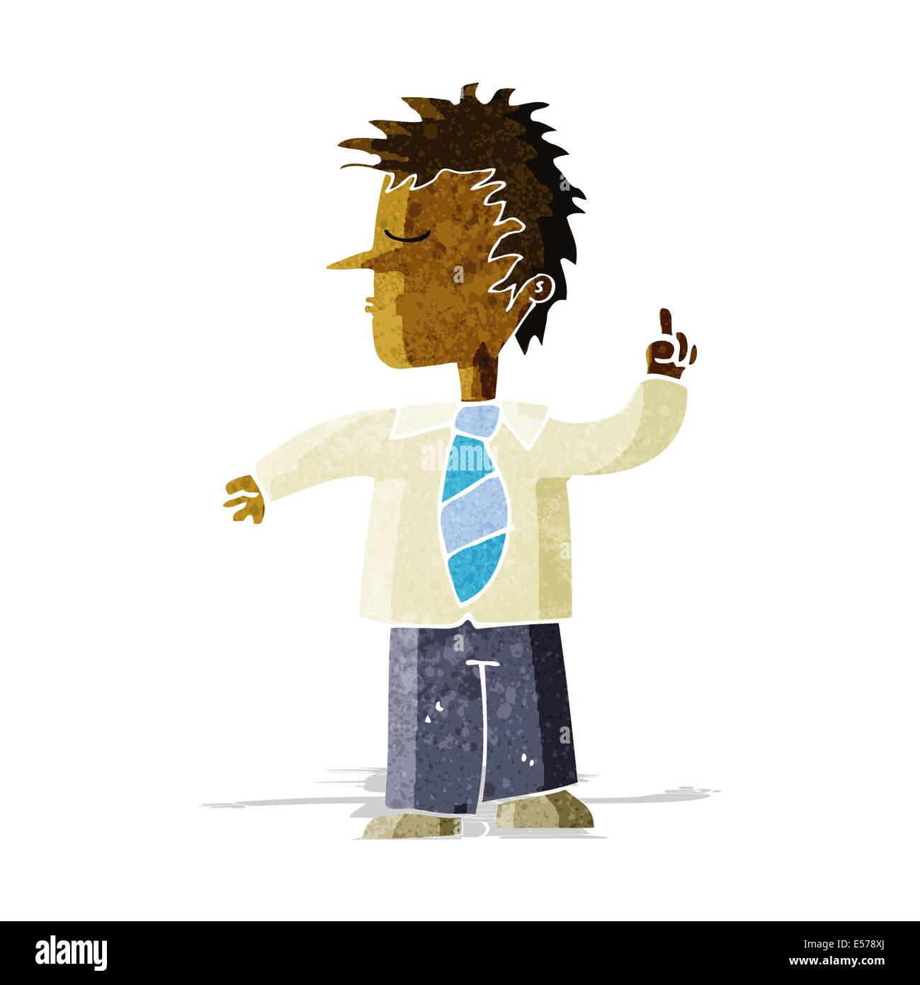 cartoon man making his point Stock Vector Image & Art - Alamy