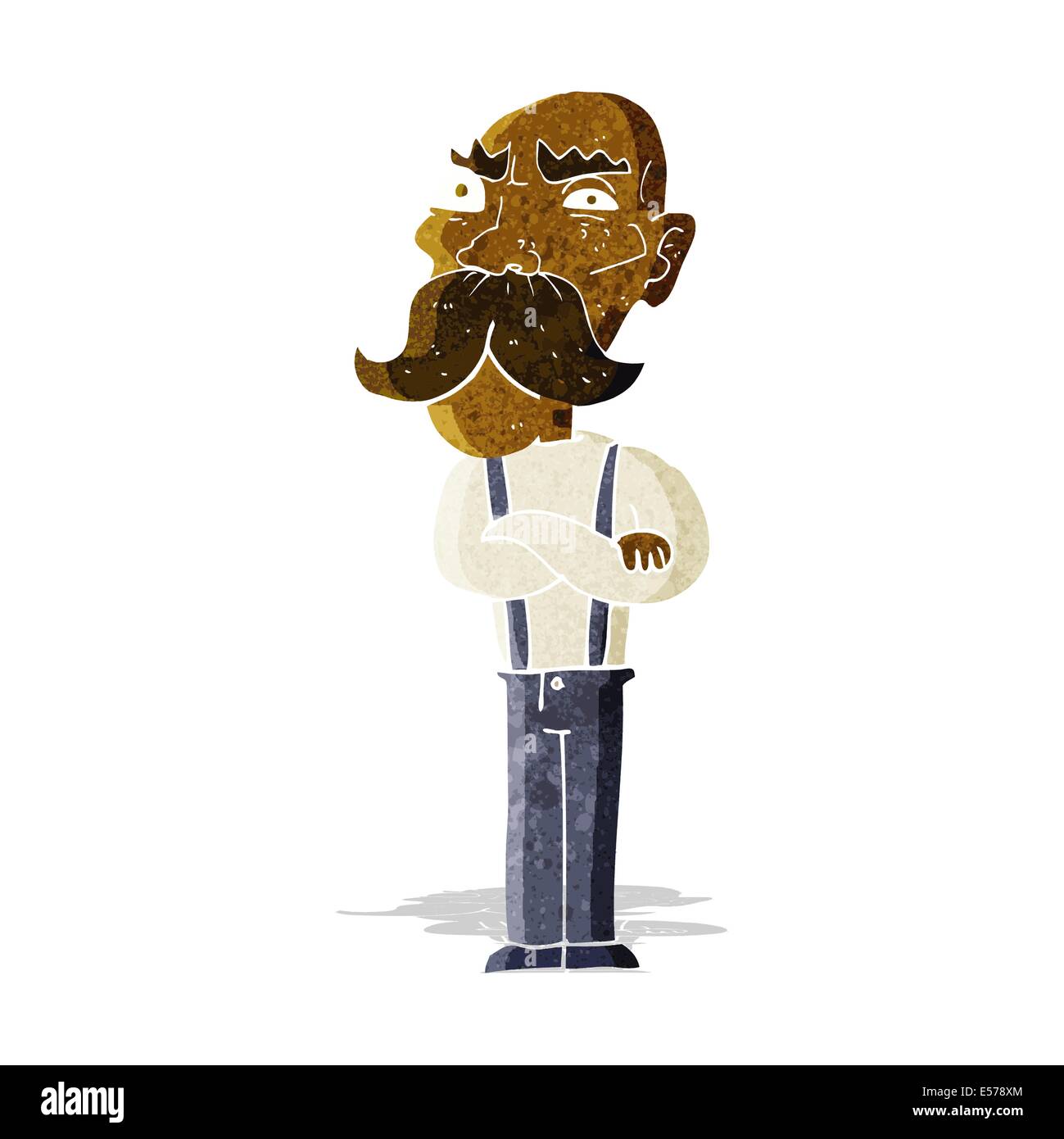 cartoon angry old man Stock Vector Image & Art - Alamy