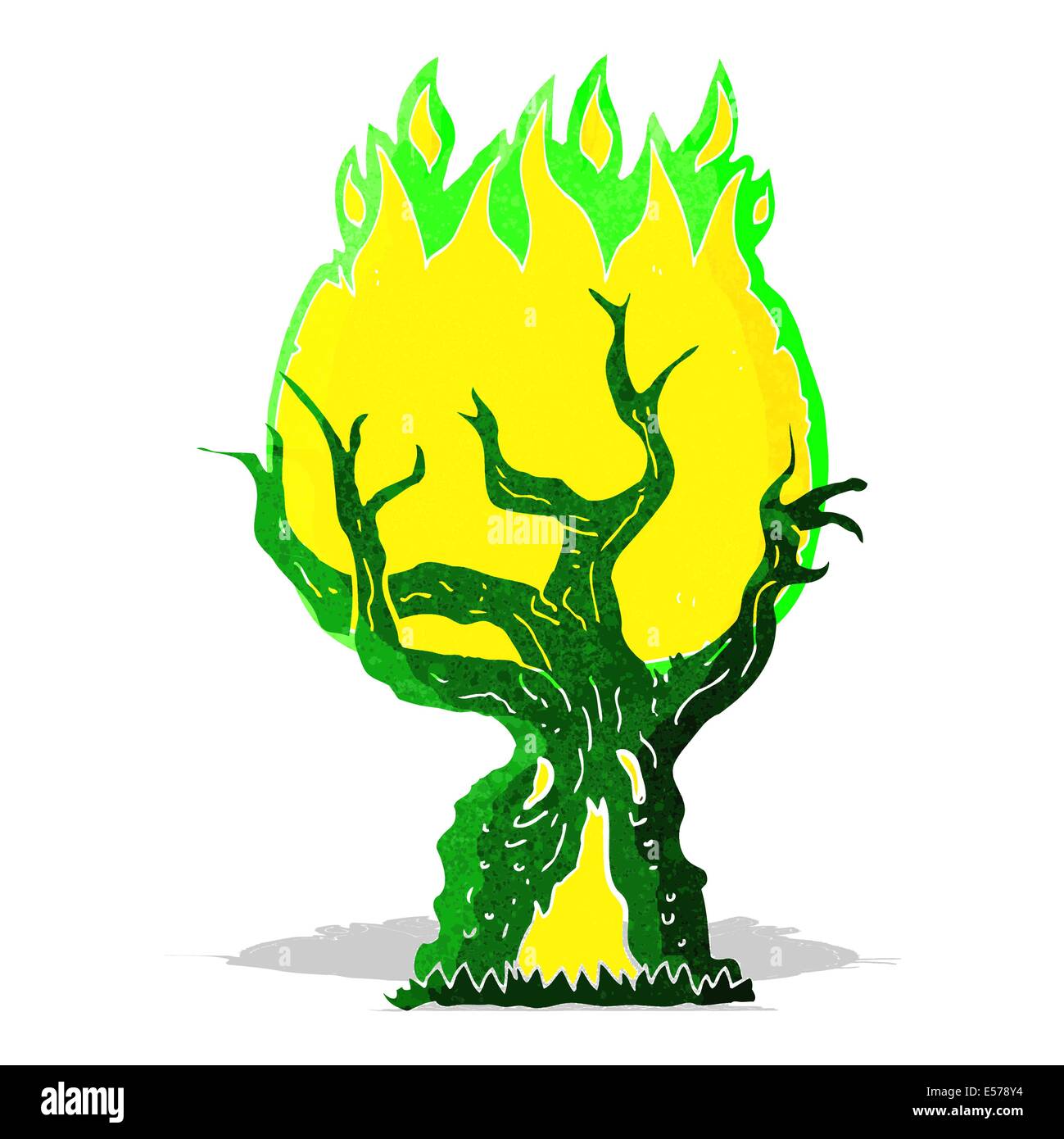 Cartoon spooky old tree Cut Out Stock Images & Pictures - Alamy