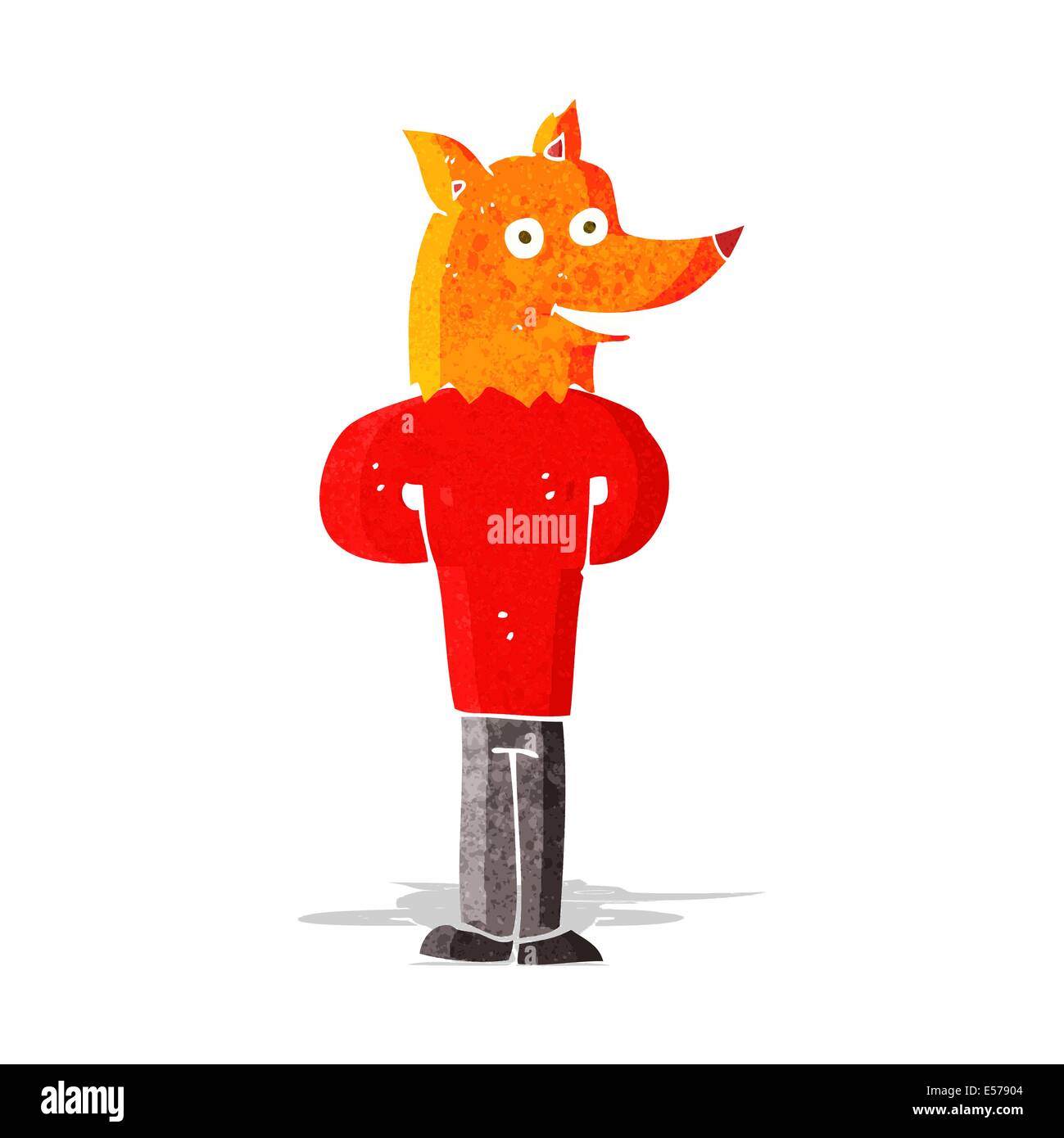 cartoon fox man Stock Vector Image & Art - Alamy